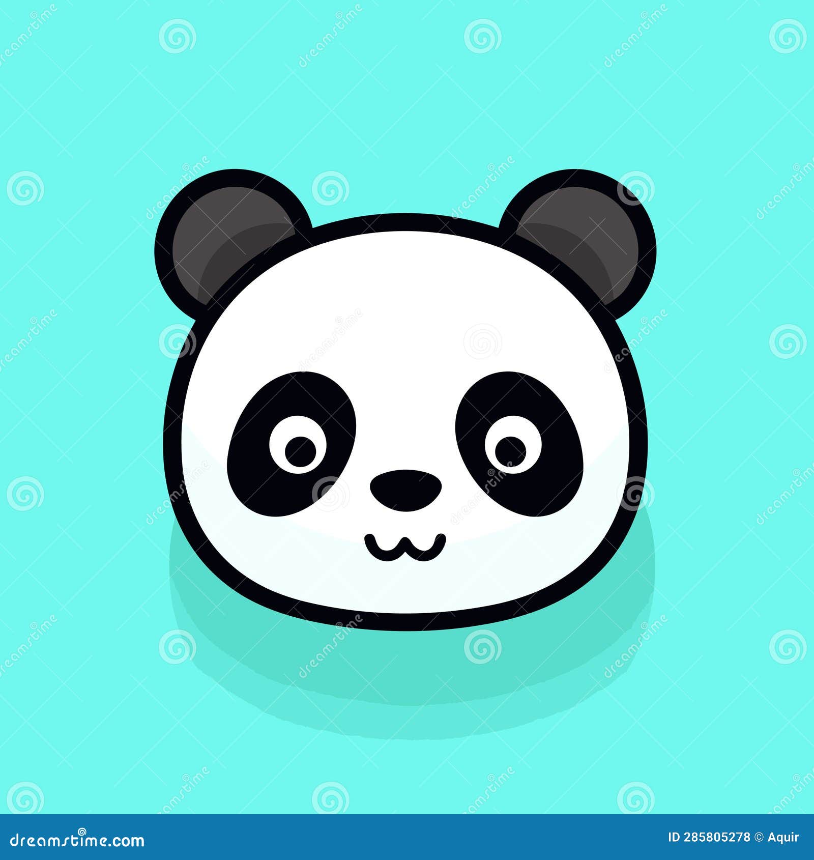 Panda. Panda Hand-drawn Comic Illustration. Cute Vector Doodle Style ...