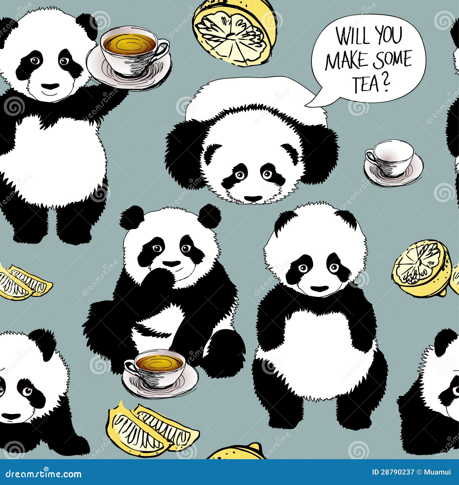 Panda has a cold stock vector. Illustration of panda - 28790237