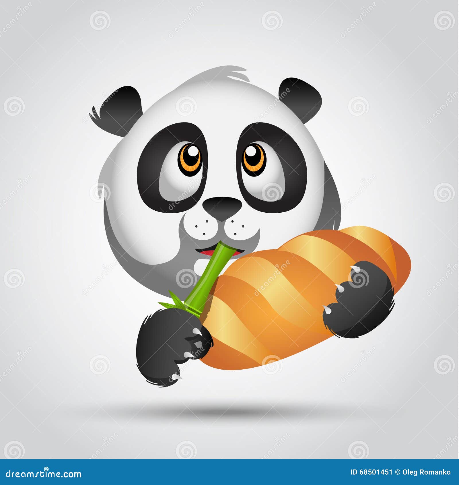 Panda Icon bread stock vector. Illustration of funny - 68501451