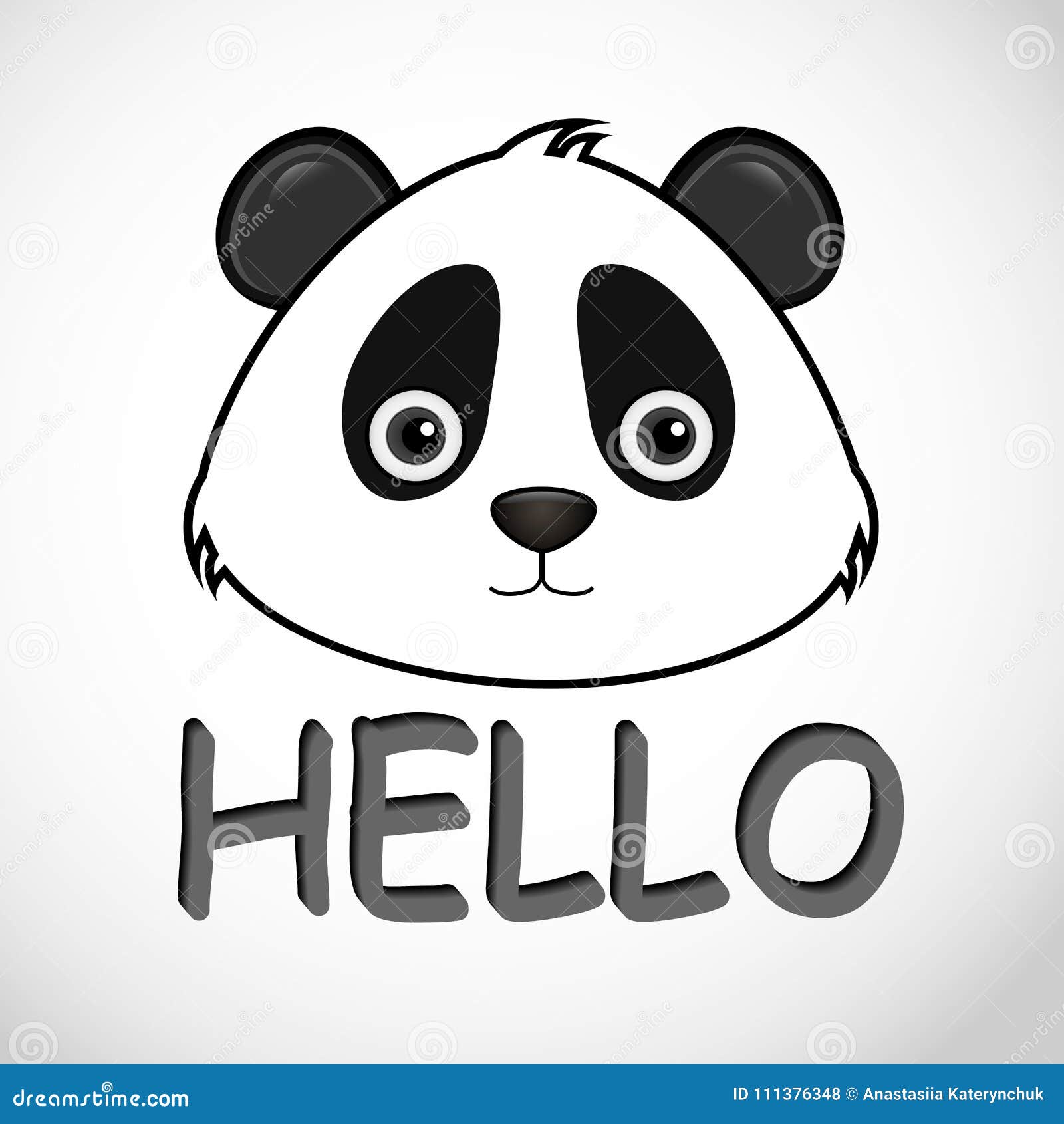 Hello Bear Card Cartoon Vector | CartoonDealer.com #32210961