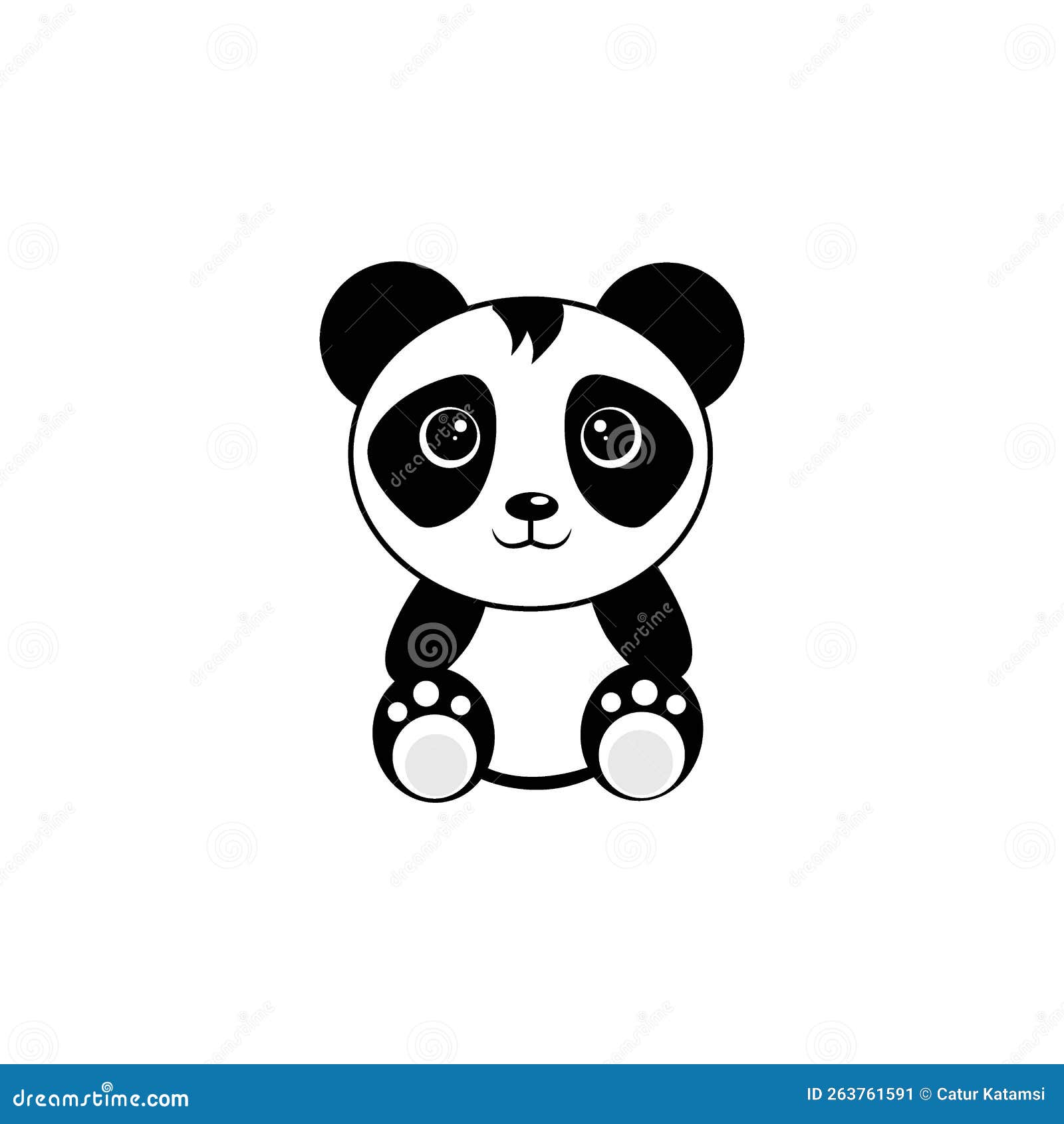 Panda Icon Logo Vector Design Template Stock Vector - Illustration of ...