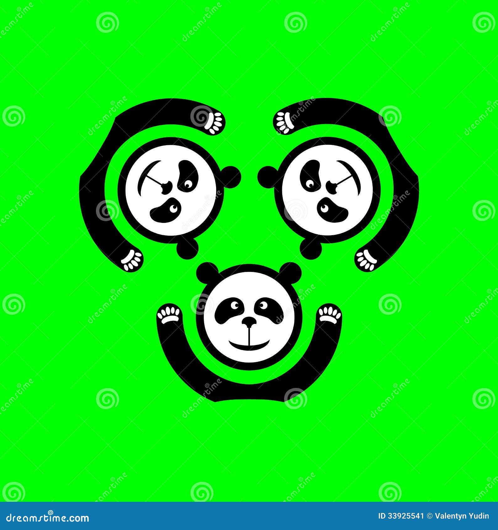 Panda logo stock vector. Illustration of cartoon, national - 33925541