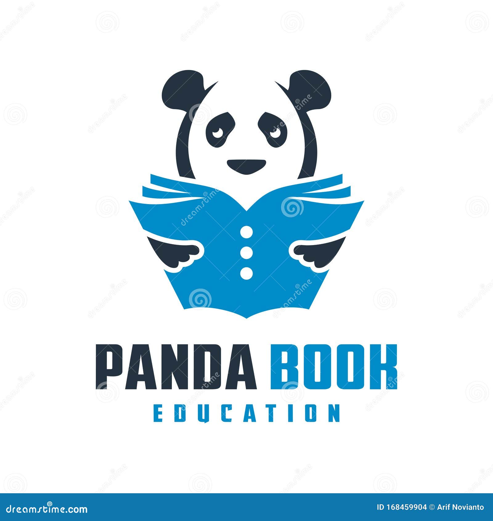 Panda logo design stock vector. Illustration of bamboo - 168459904