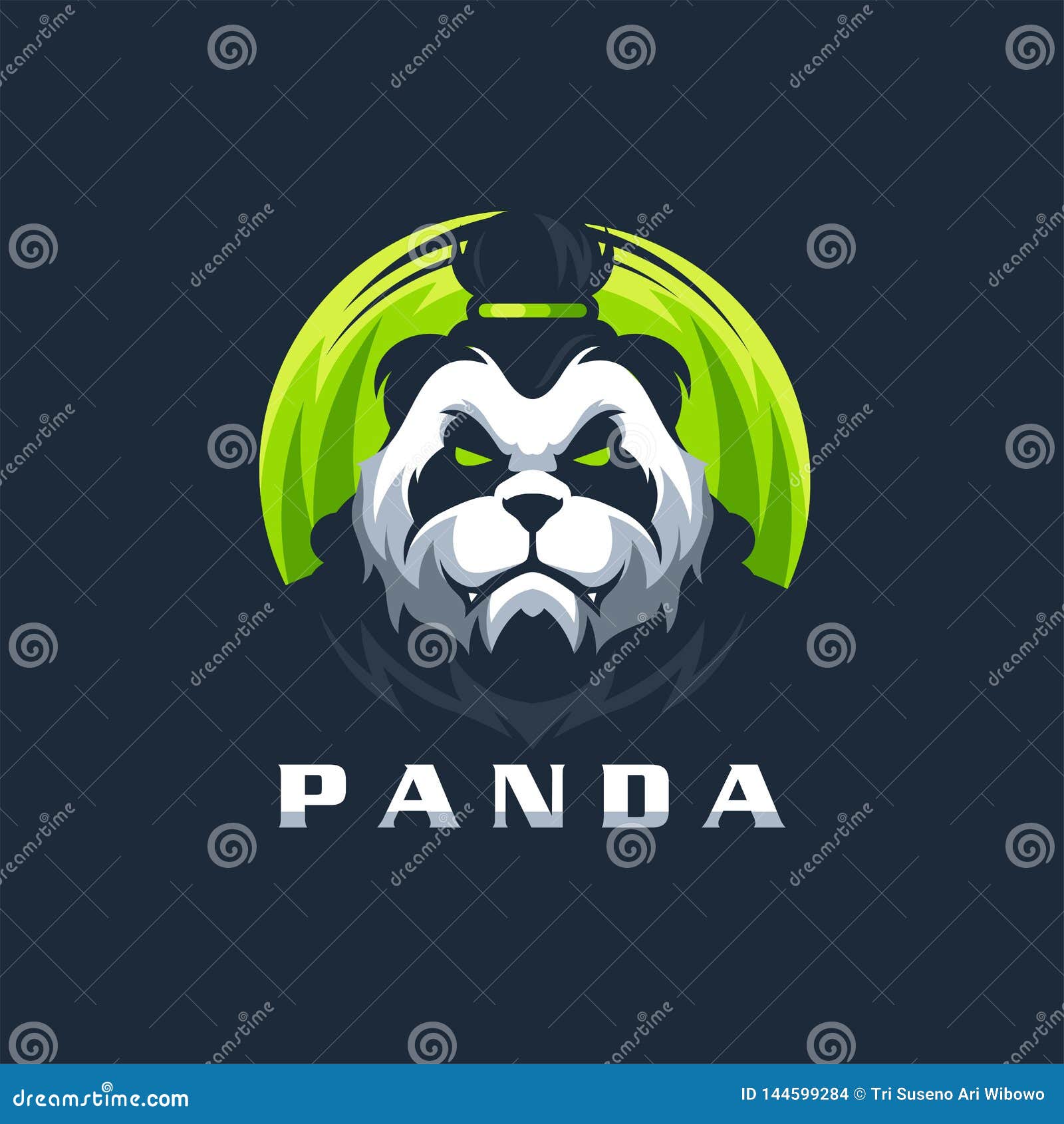 Panda Logo Design Vector Illustration Template Ready To Use Stock ...