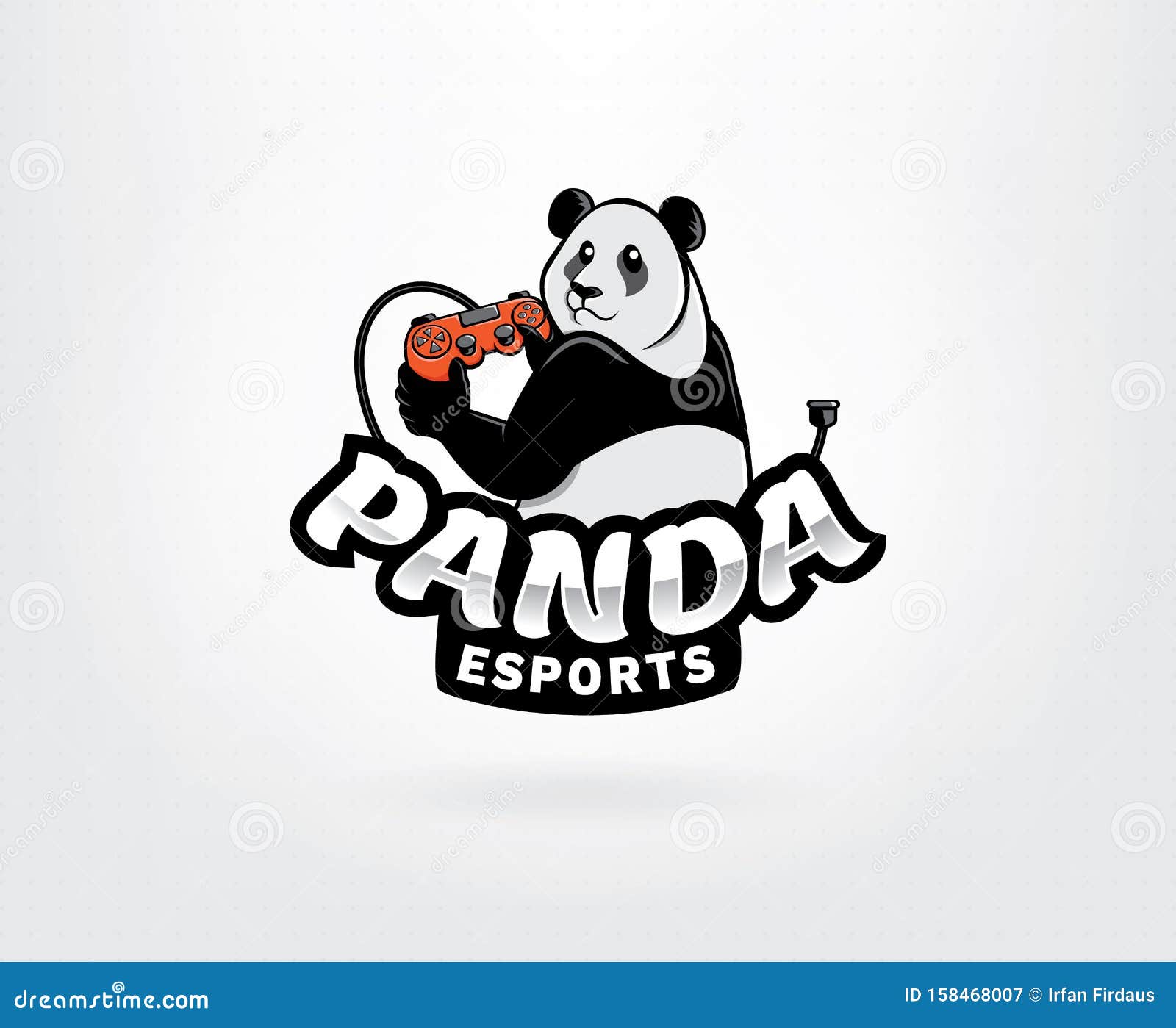 Panda Gaming Logo Vector Illustration | CartoonDealer.com #199661178