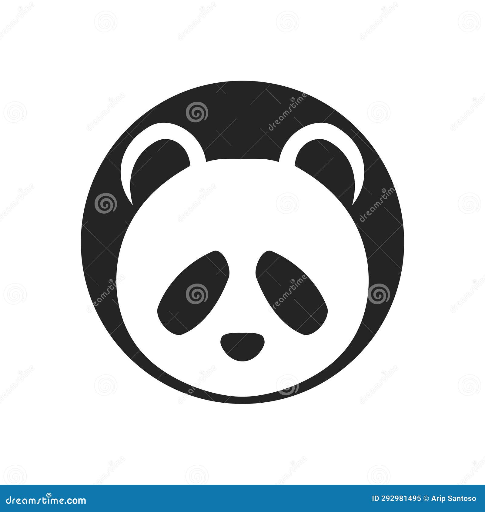 Panda Logo Template Isolated. Brand Identity. Icon Abstract Vector ...