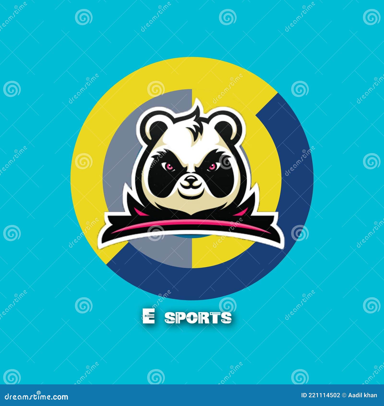 Panda Gaming Logo Cartoon Vector | CartoonDealer.com #199729039