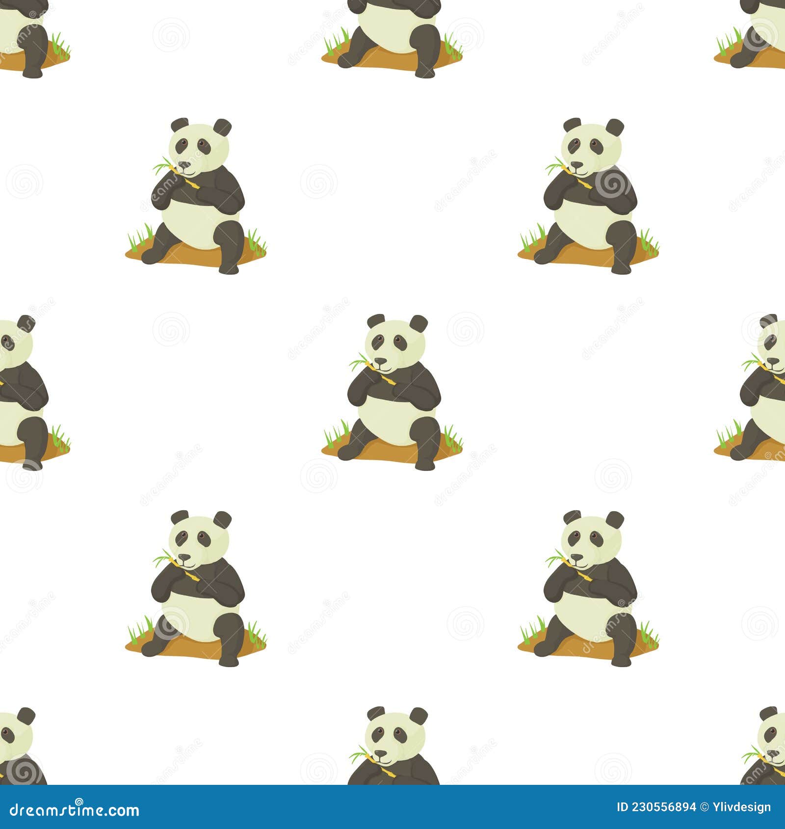 Panda Pattern Seamless Vector Stock Vector - Illustration of wildlife ...