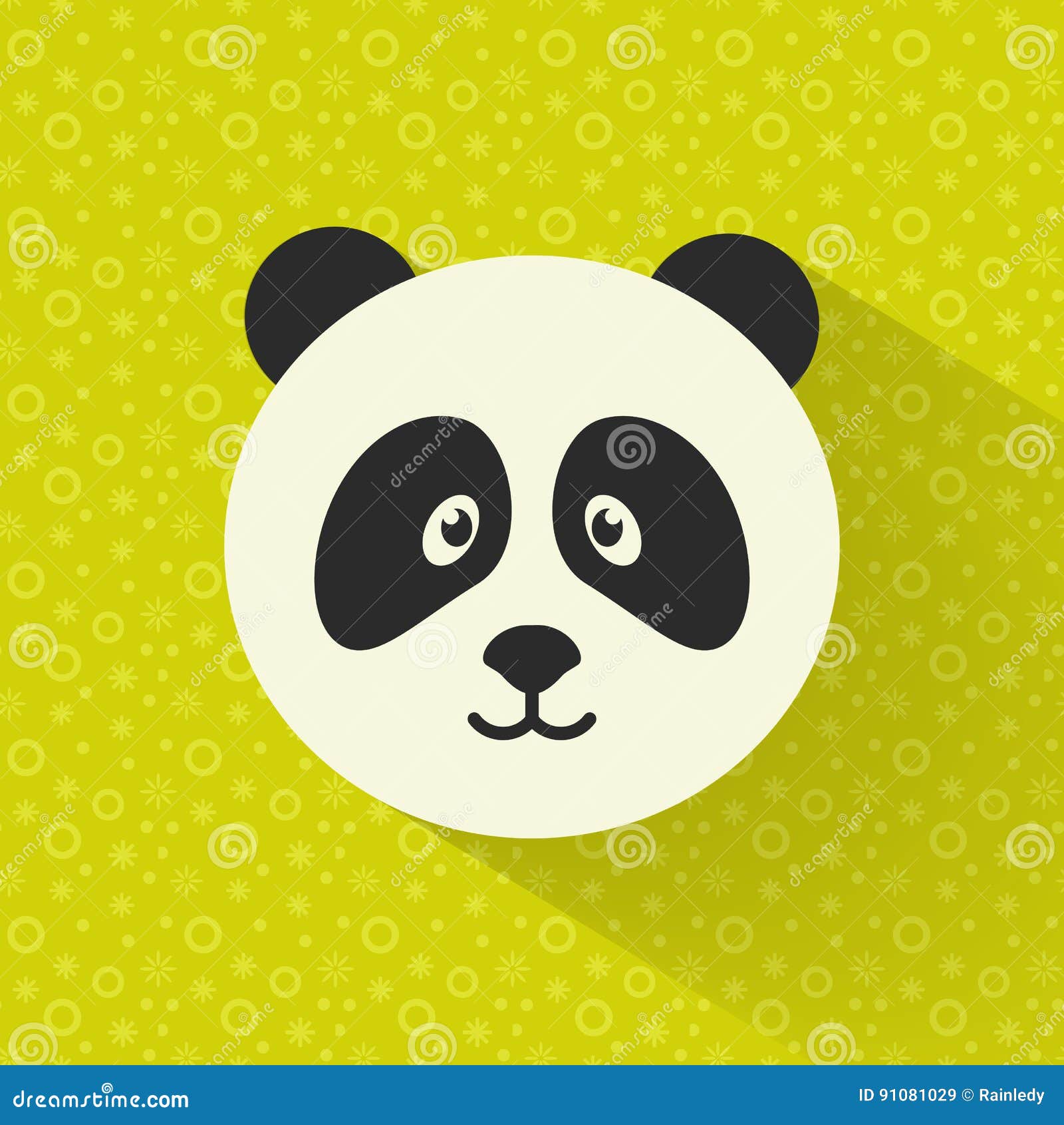 Panda Plat Mignon Illustration De Vecteur Illustration de Vecteur ...