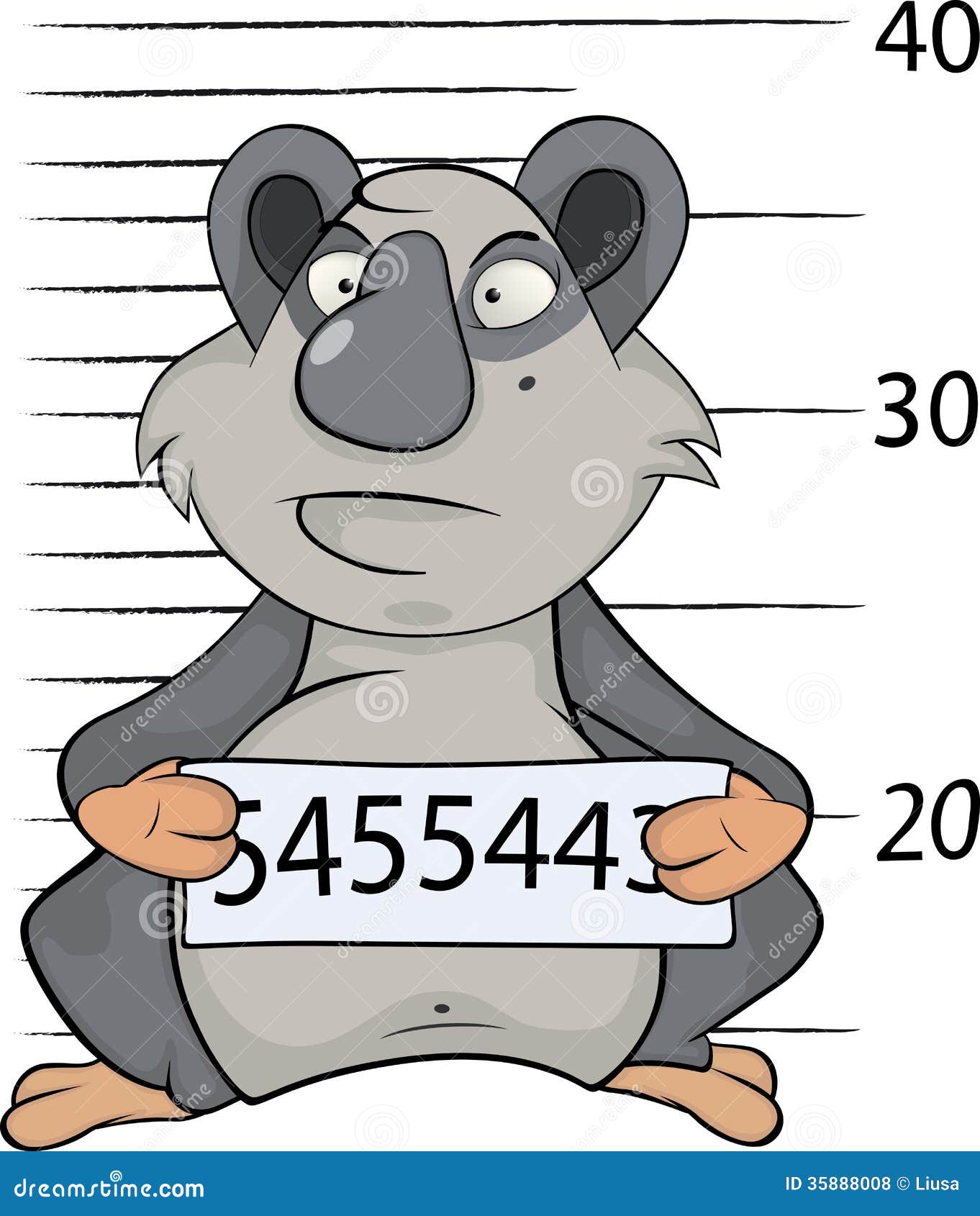 Panda Criminal. Prisoner, Convict. Dog Criminal. Police Placard, Police ...