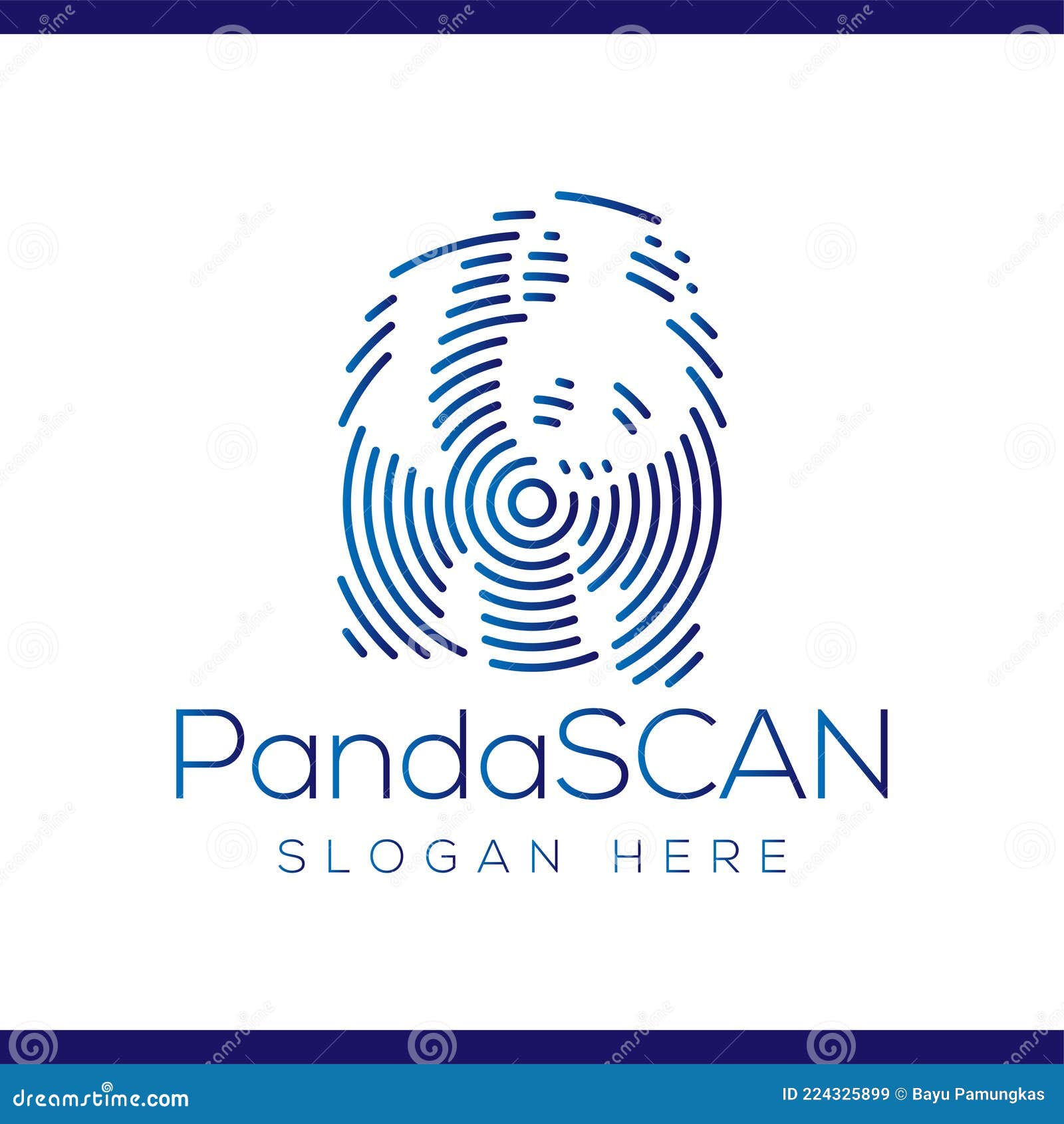 Panda Scan Technology Logo Vector Element. Animal Technology Logo ...