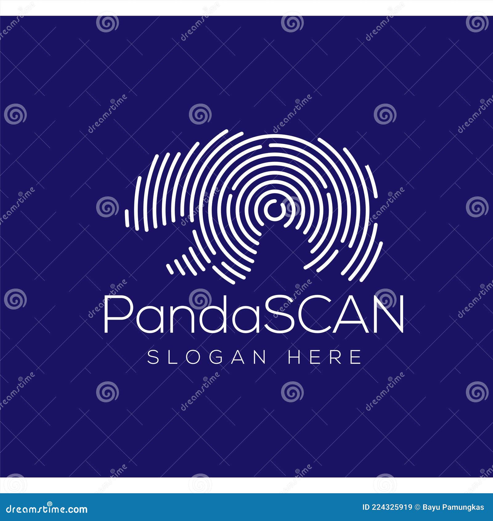 Panda Scan Technology Logo Vector Element. Animal Technology Logo ...