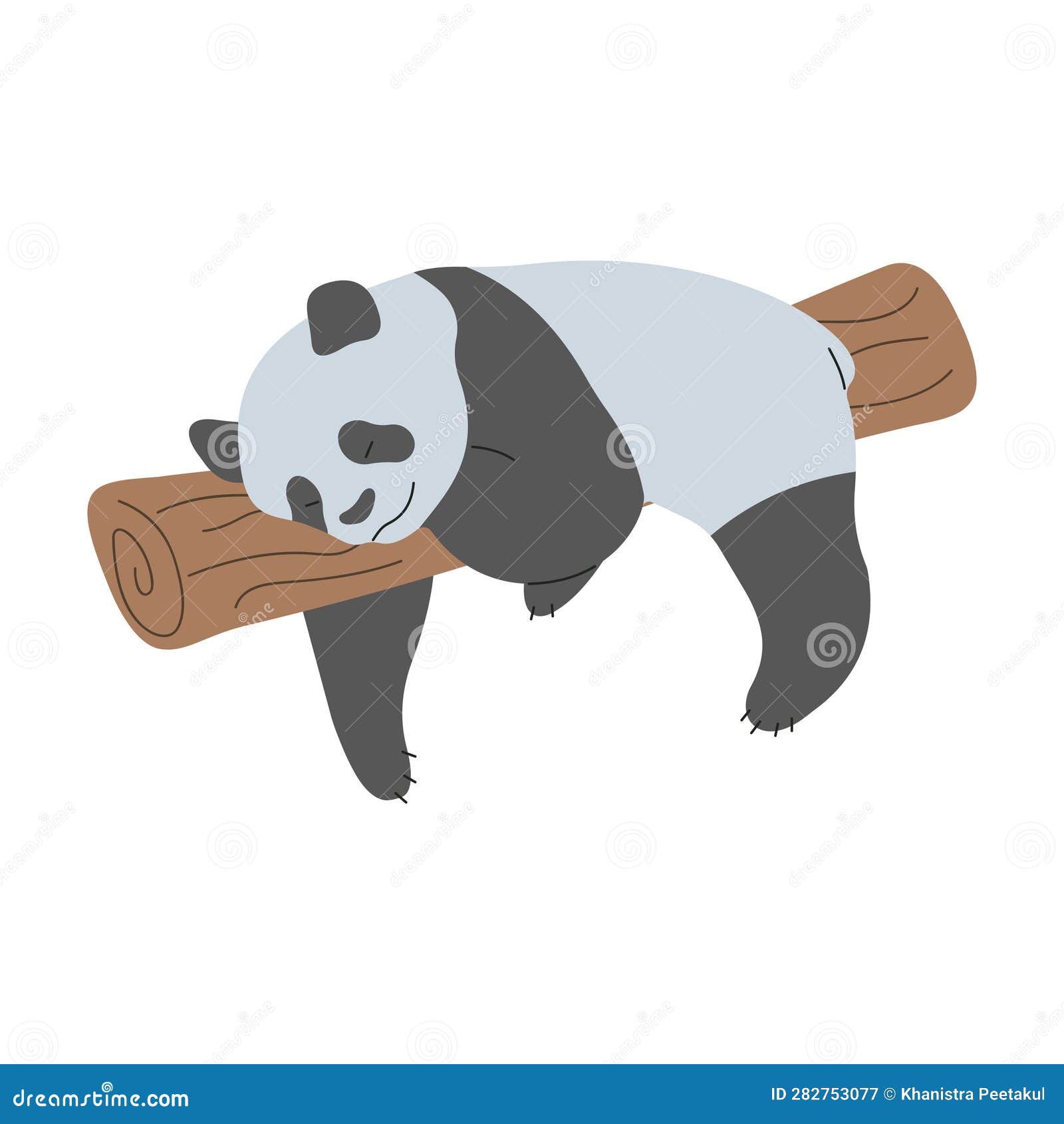 Panda Single 3 stock vector. Illustration of adorable - 282753077