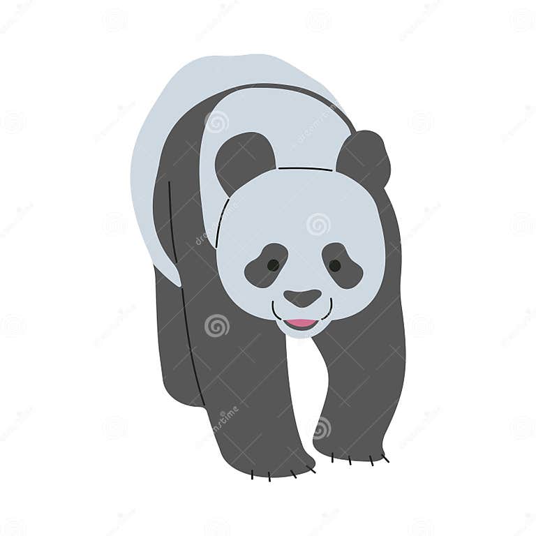 Panda Single 4 stock vector. Illustration of isolated - 282753081