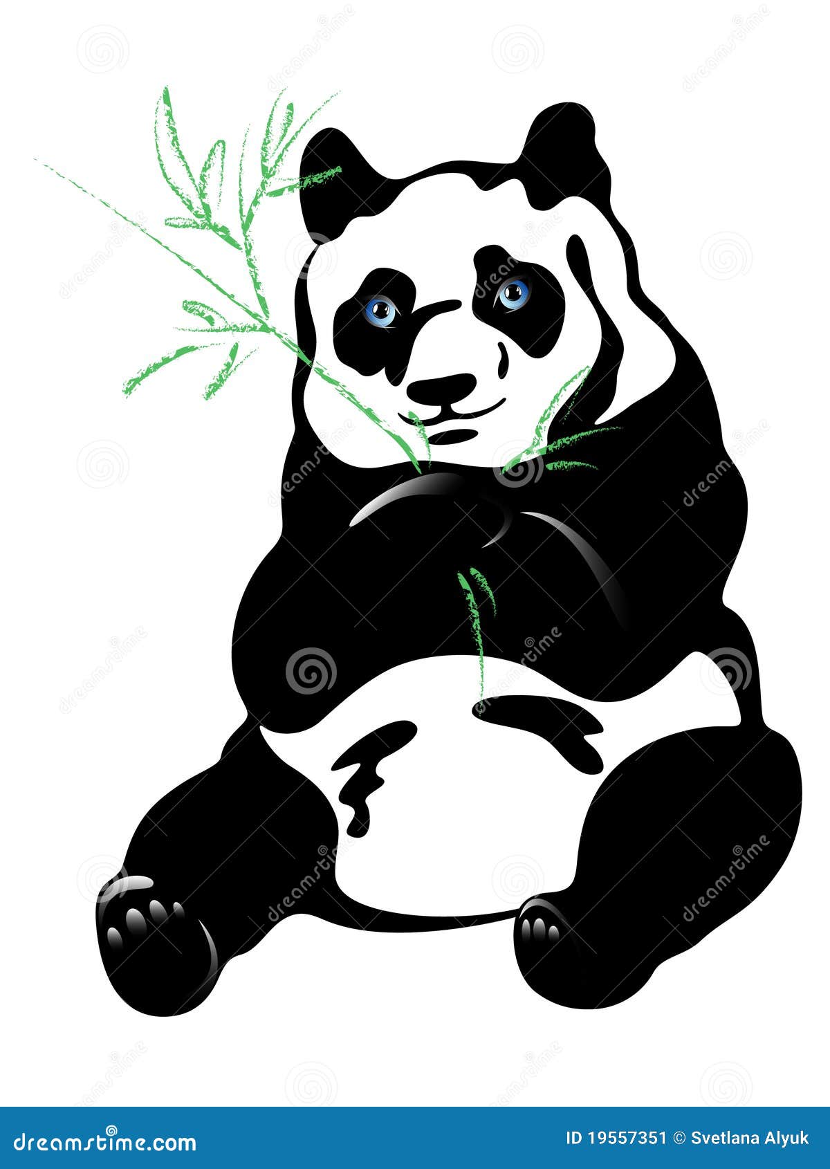 Panda vector stock vector. Illustration of cute, endangered - 19557351