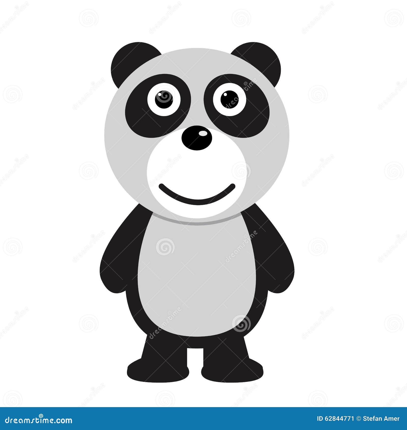 Panda vector icon standing stock vector. Illustration of design - 62844771