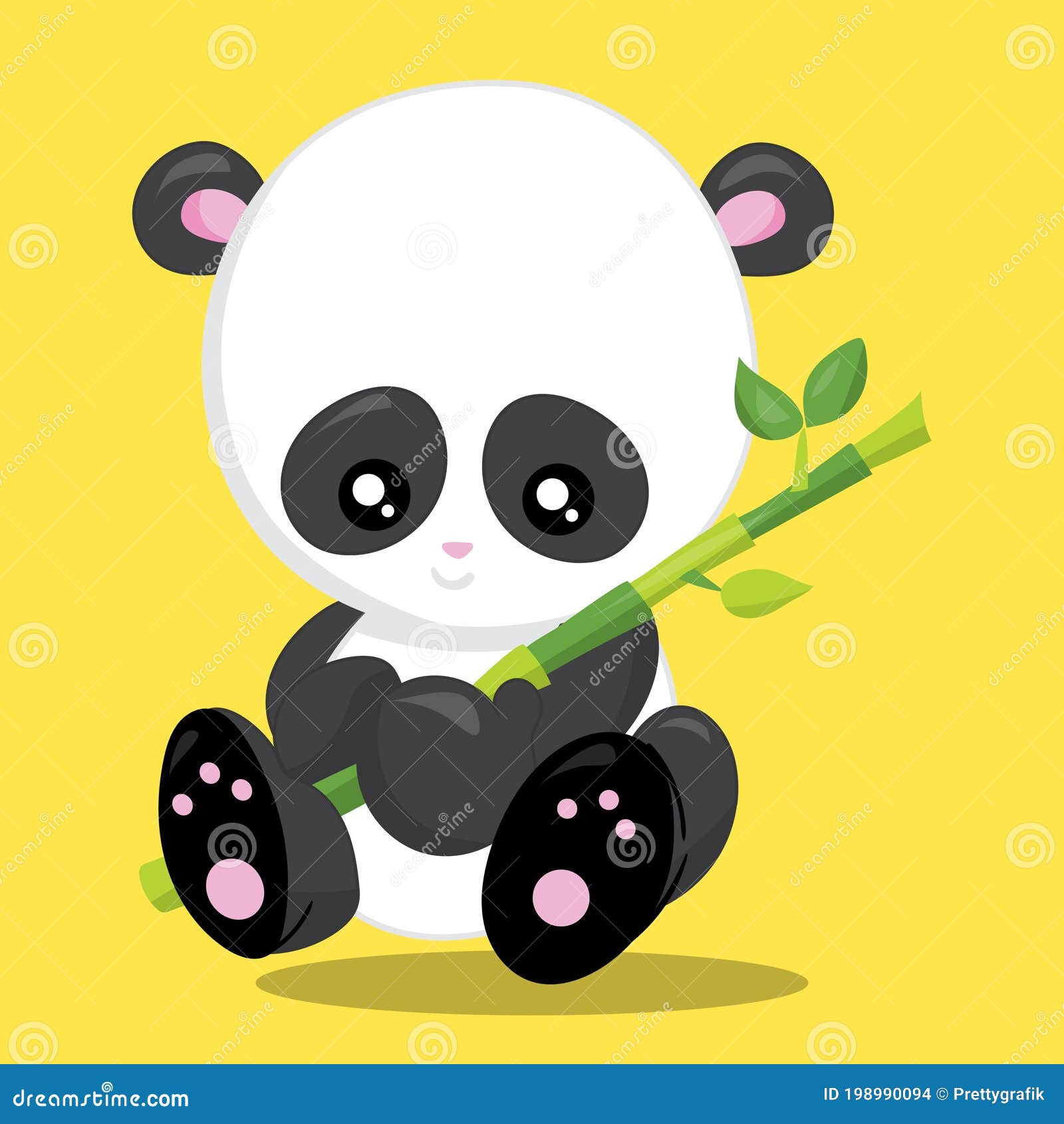 Panda 02 stock vector. Illustration of panda, cartoon - 198990094