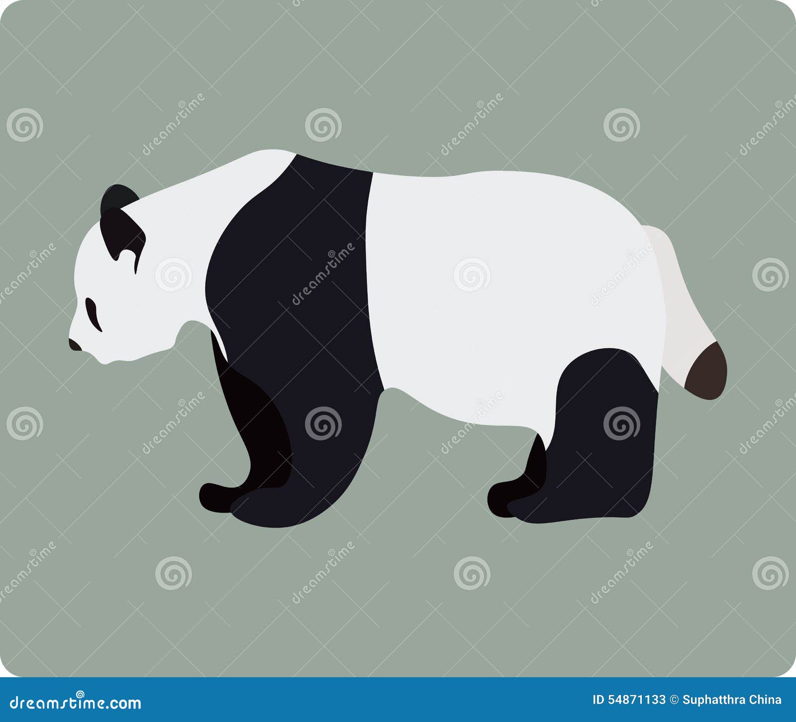 Panda stock vector. Illustration of chinese, bear, wildlife - 54871133