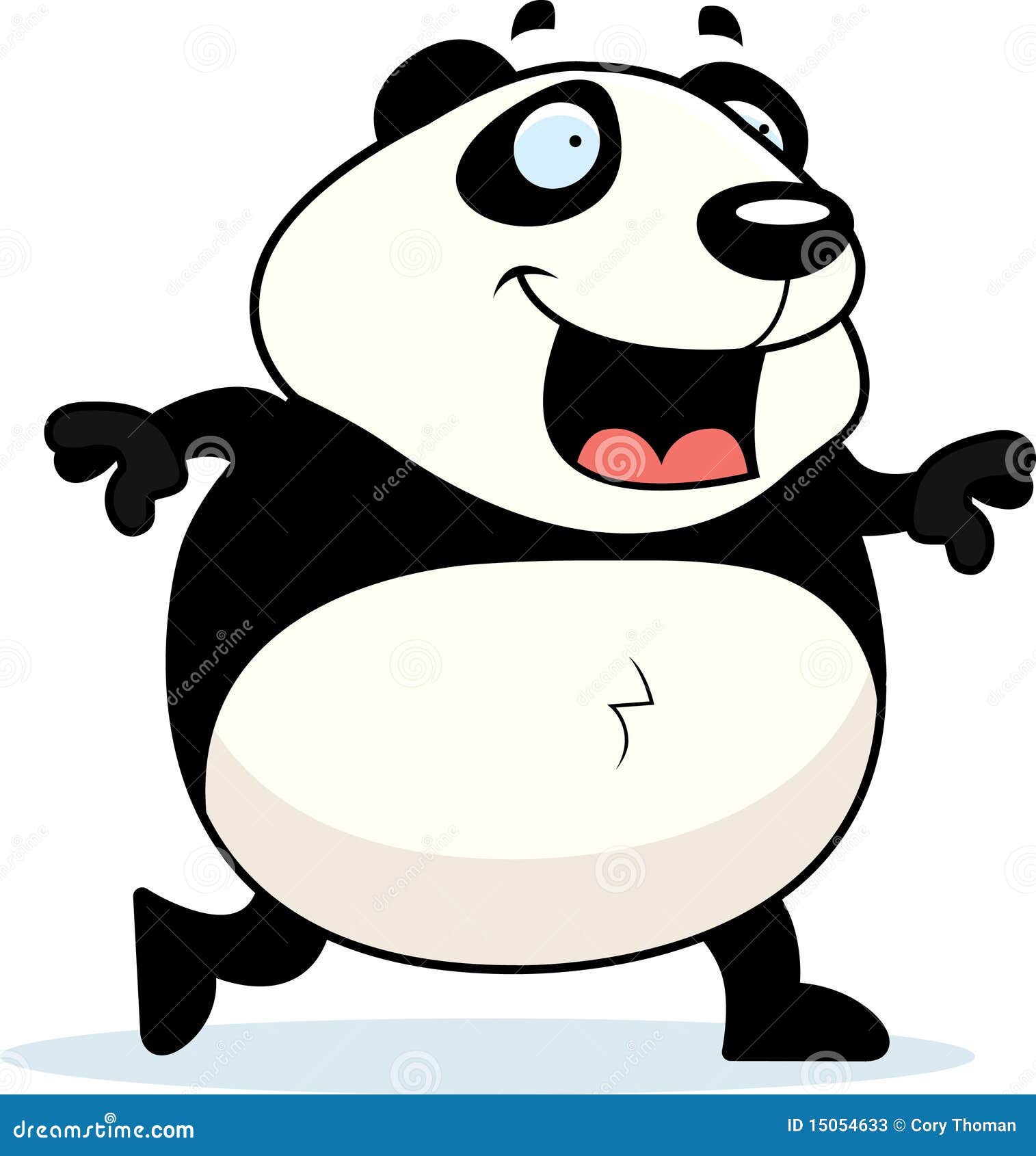 Panda Walking stock vector. Illustration of walking, panda - 15054633