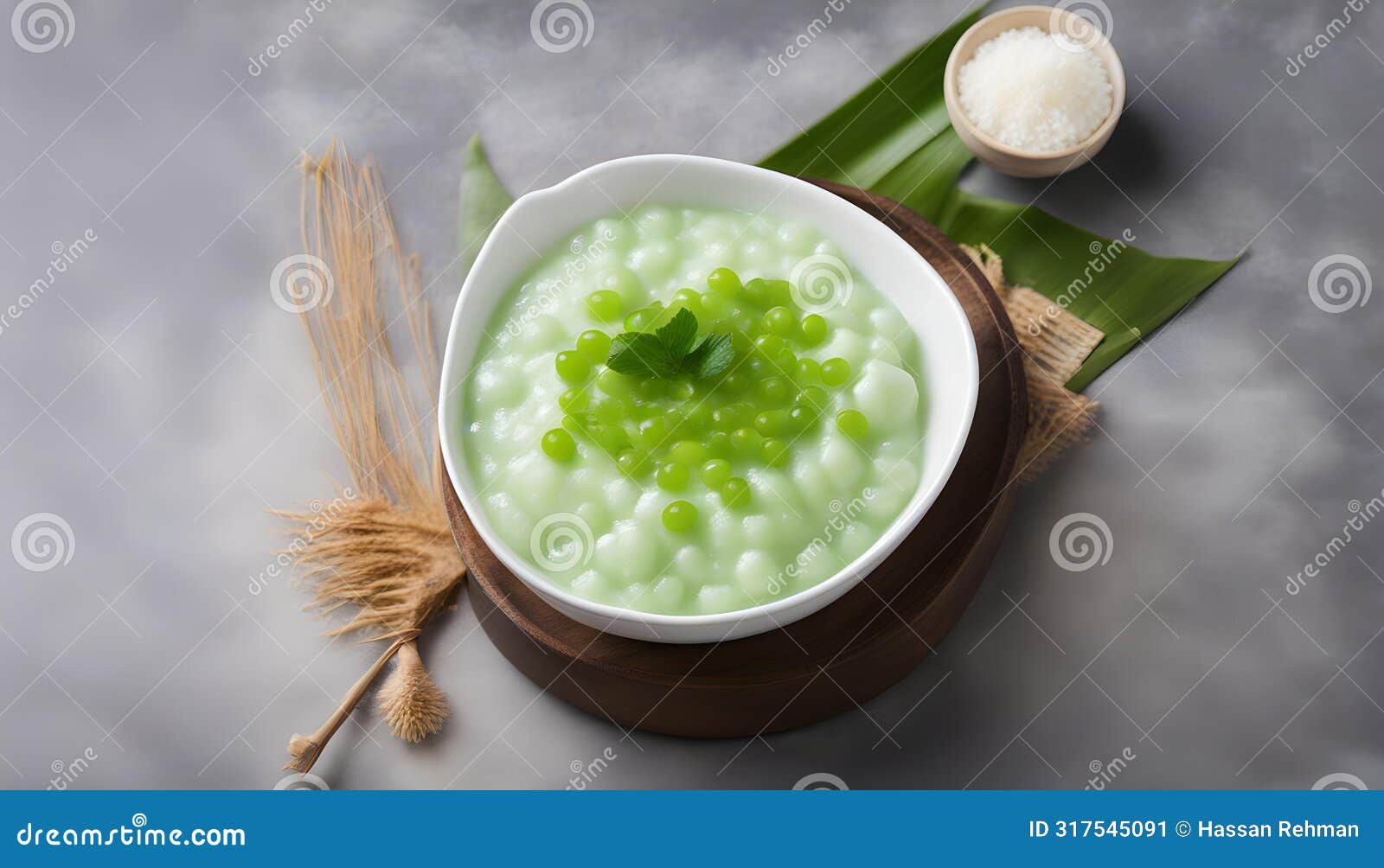 Pandan Flavoured Tapioca Pearl Pudding Stock Photo | CartoonDealer.com ...