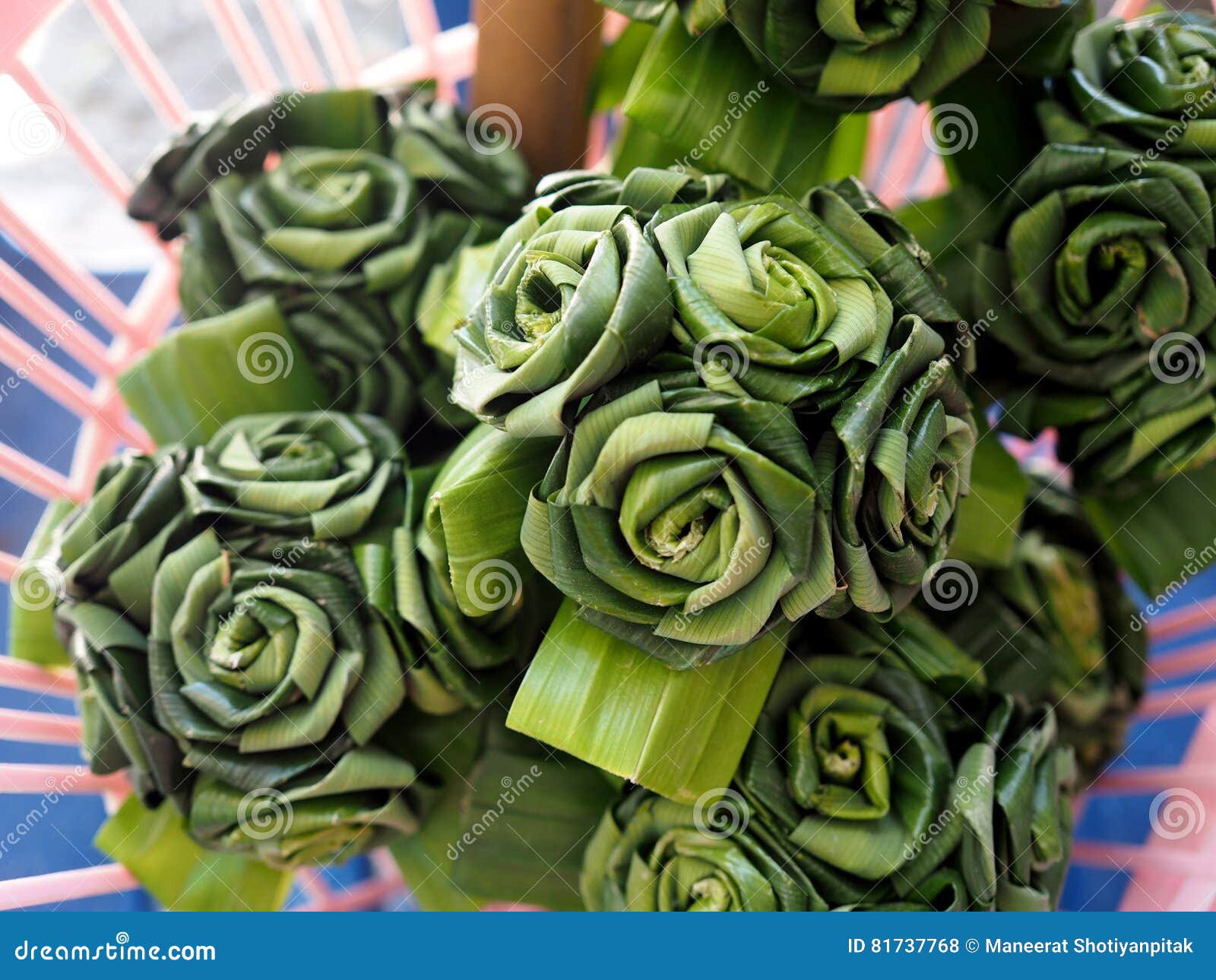 Pandan Leaves Make for Flowers Stock Photo - Image of background ...