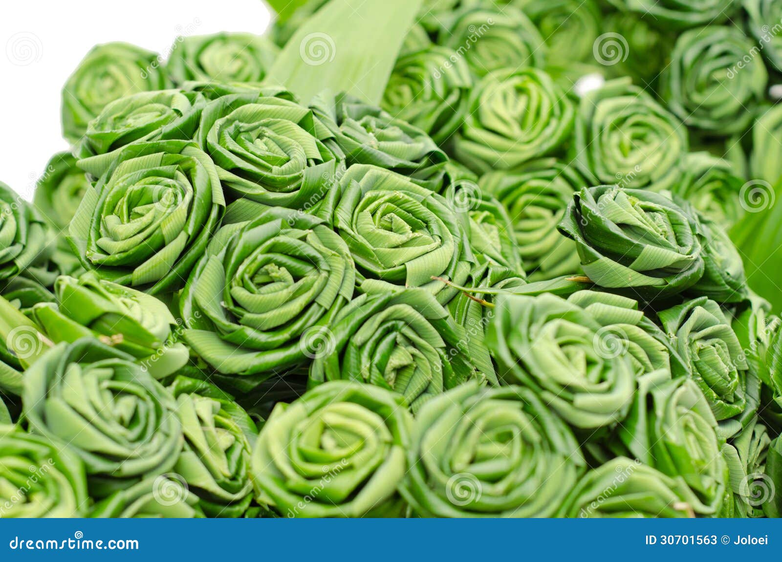 Pandan leaves rose stock image. Image of isolated, religion - 30701563