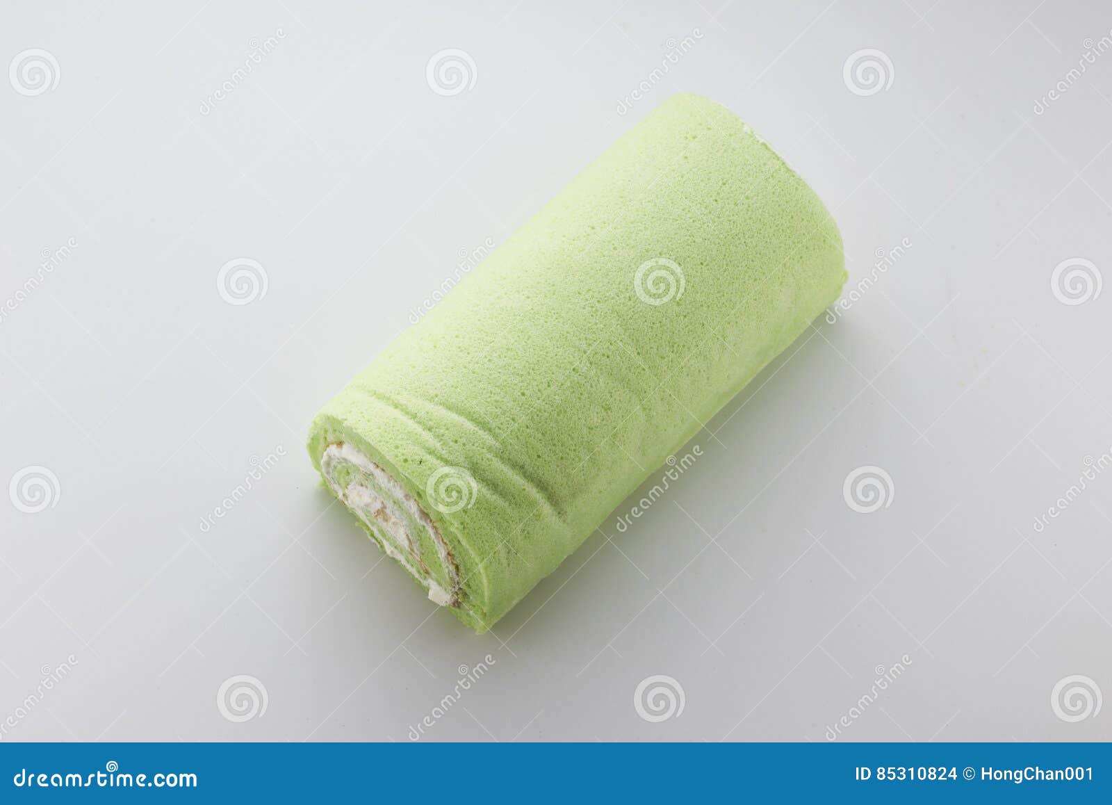 Pandan Swiss Roll cake stock photo. Image of delicious - 85310824