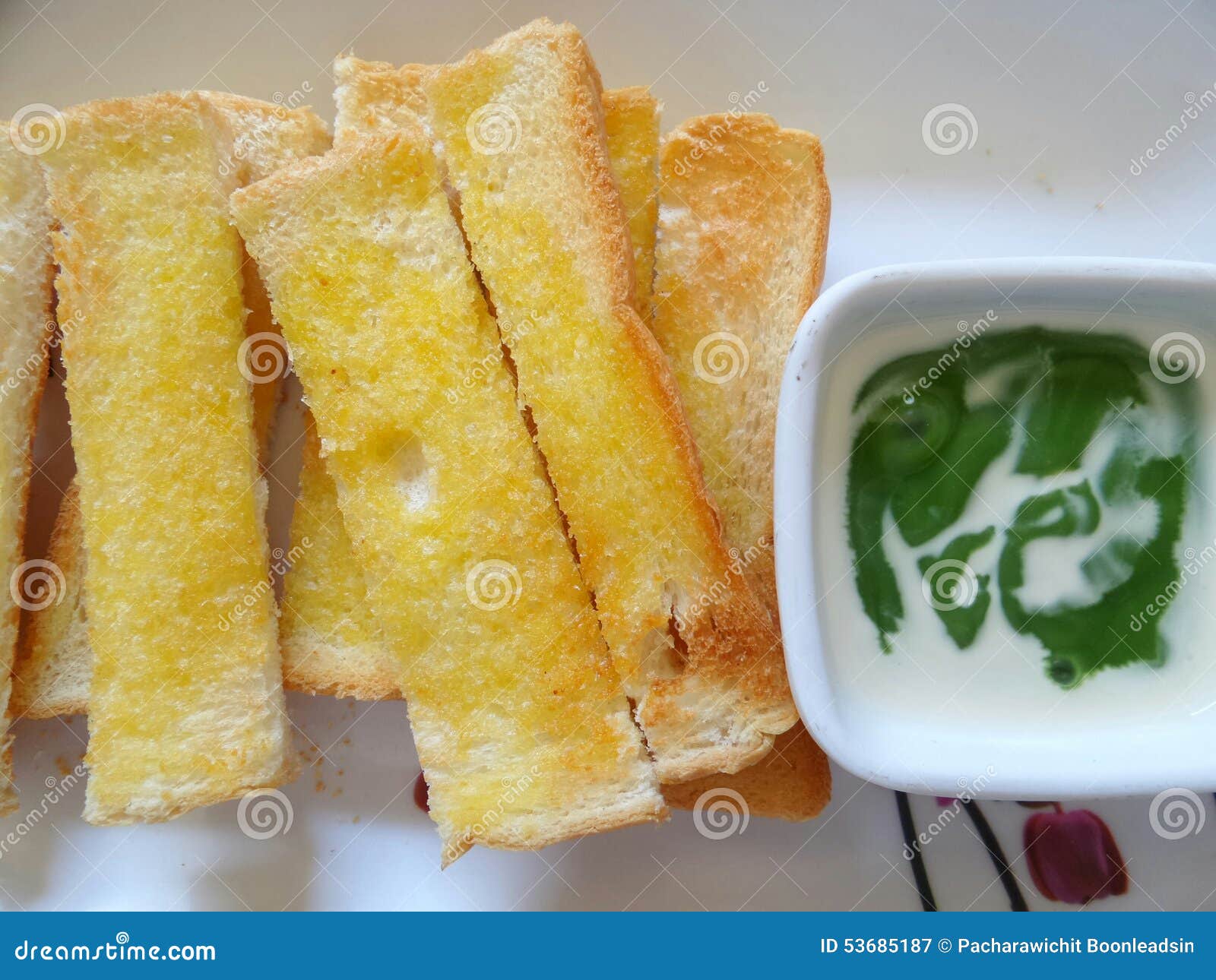 Pandan thai custard bread stock image. Image of pandan - 53685187