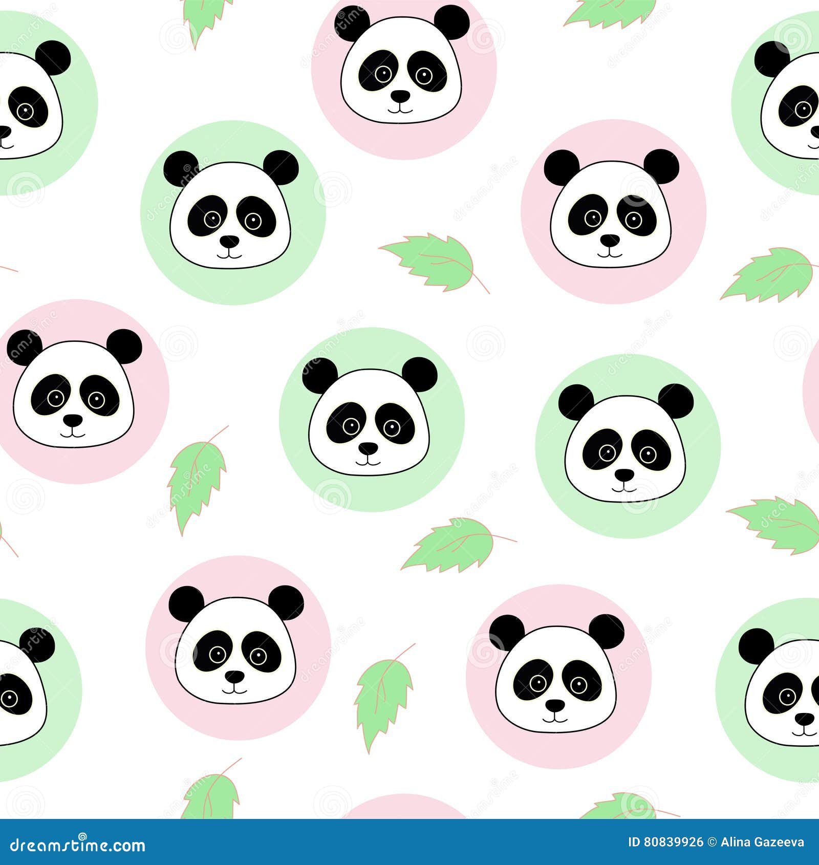 Pandas stock vector. Illustration of circle, wallpaper - 80839926