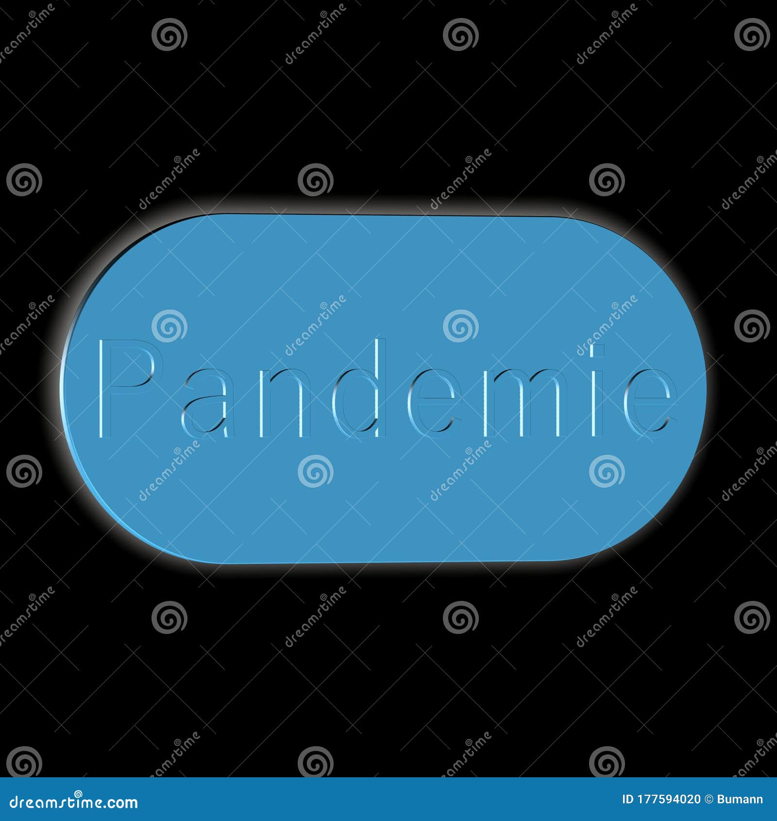 Pandemic - Word or Text As 3D Illustration, 3D Rendering Stock ...