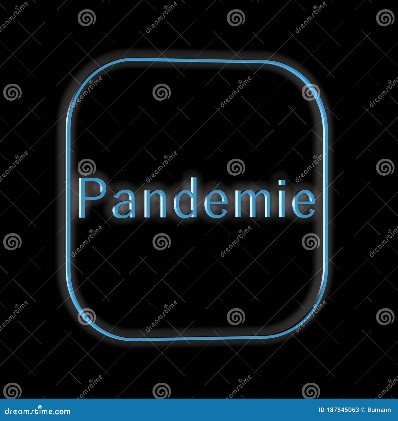 Pandemic - Word or Text As 3D Illustration, 3D Rendering Stock ...