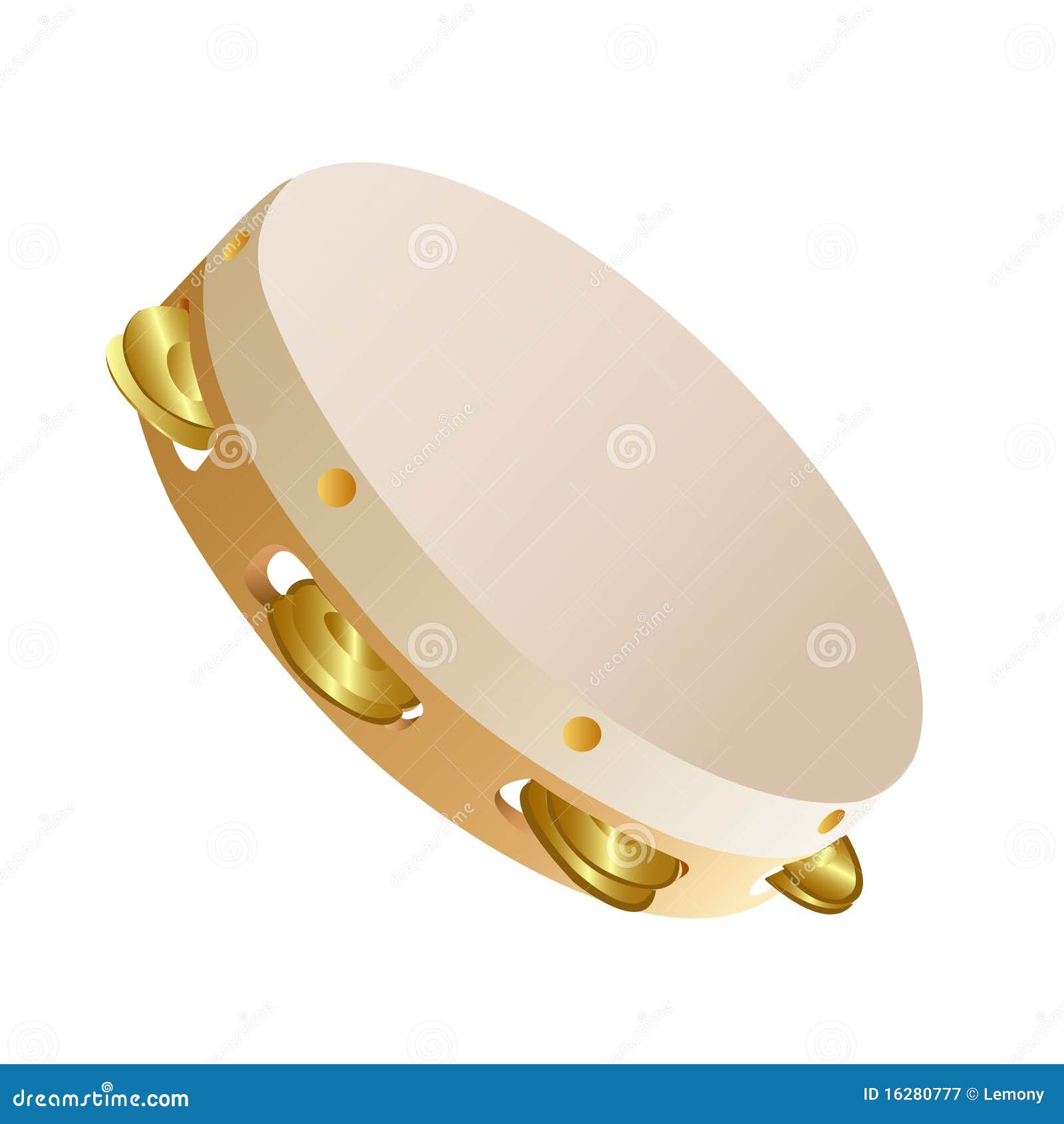 Pandereta ilustración del vector. Ilustración de cultura - 16280777