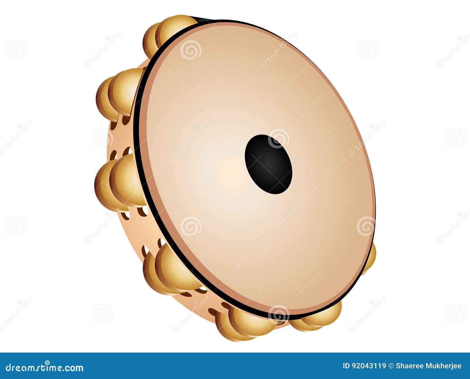 Pandereta del vector ilustración del vector. Ilustración de icono ...