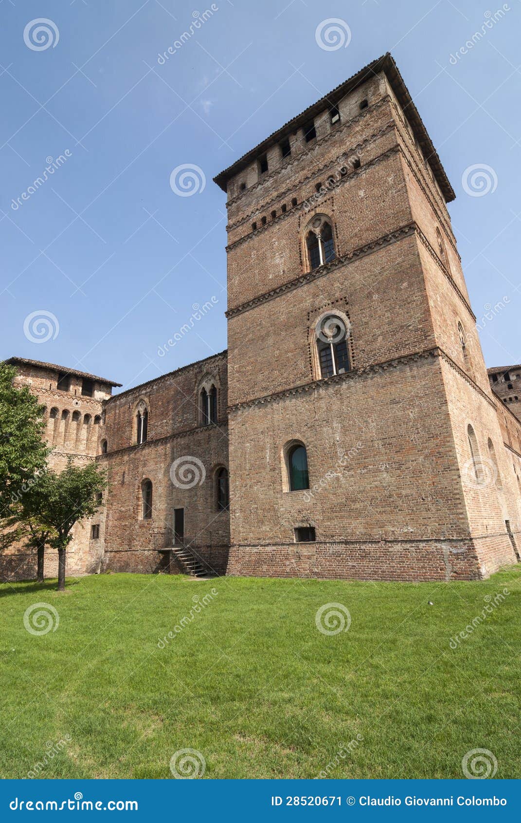 Pandino, castle stock image. Image of ancient, tower - 28520671