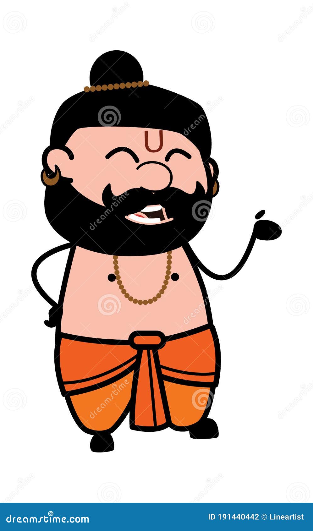Pandit Cartoon Arguing stock illustration. Illustration of indian ...