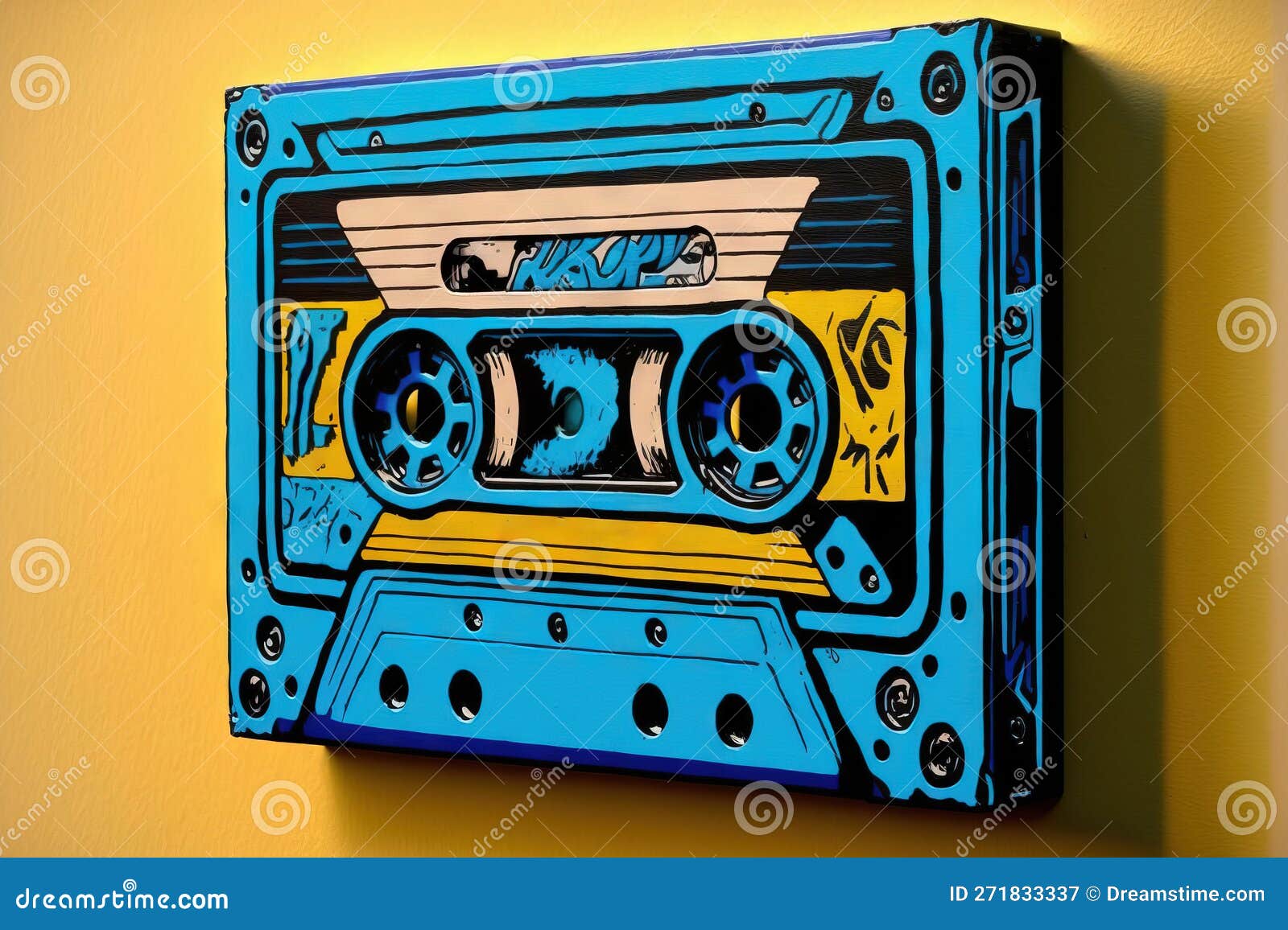 Pandora Pop Art Cassette stock illustration. Illustration of comic ...