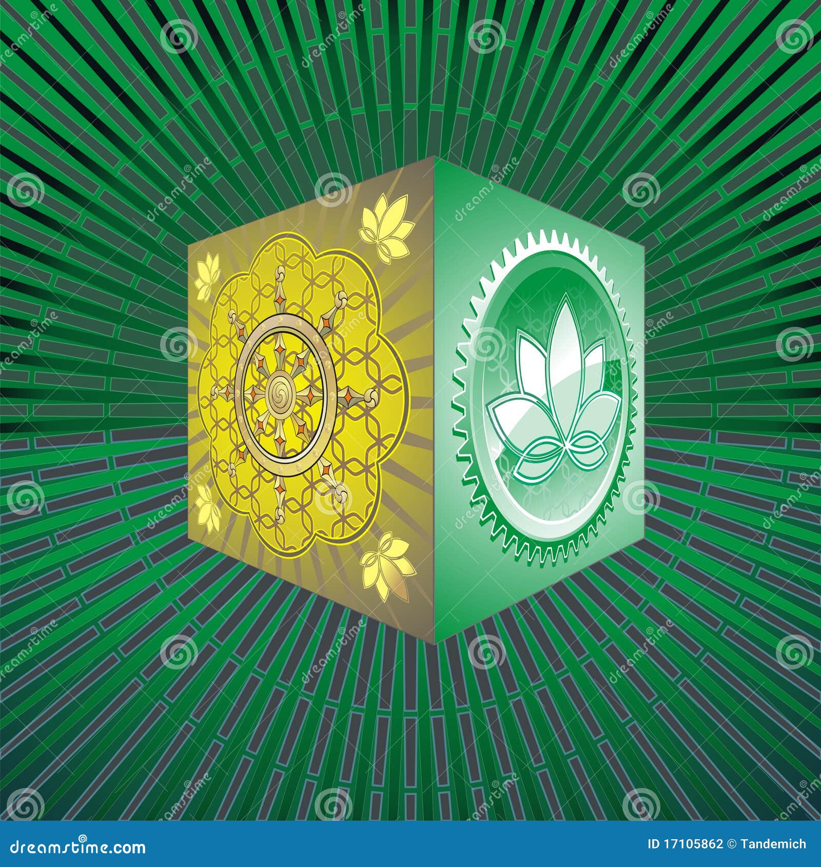 Cakra Sign Stock Vector Illustratin Logo Symbol Of Chakra ...