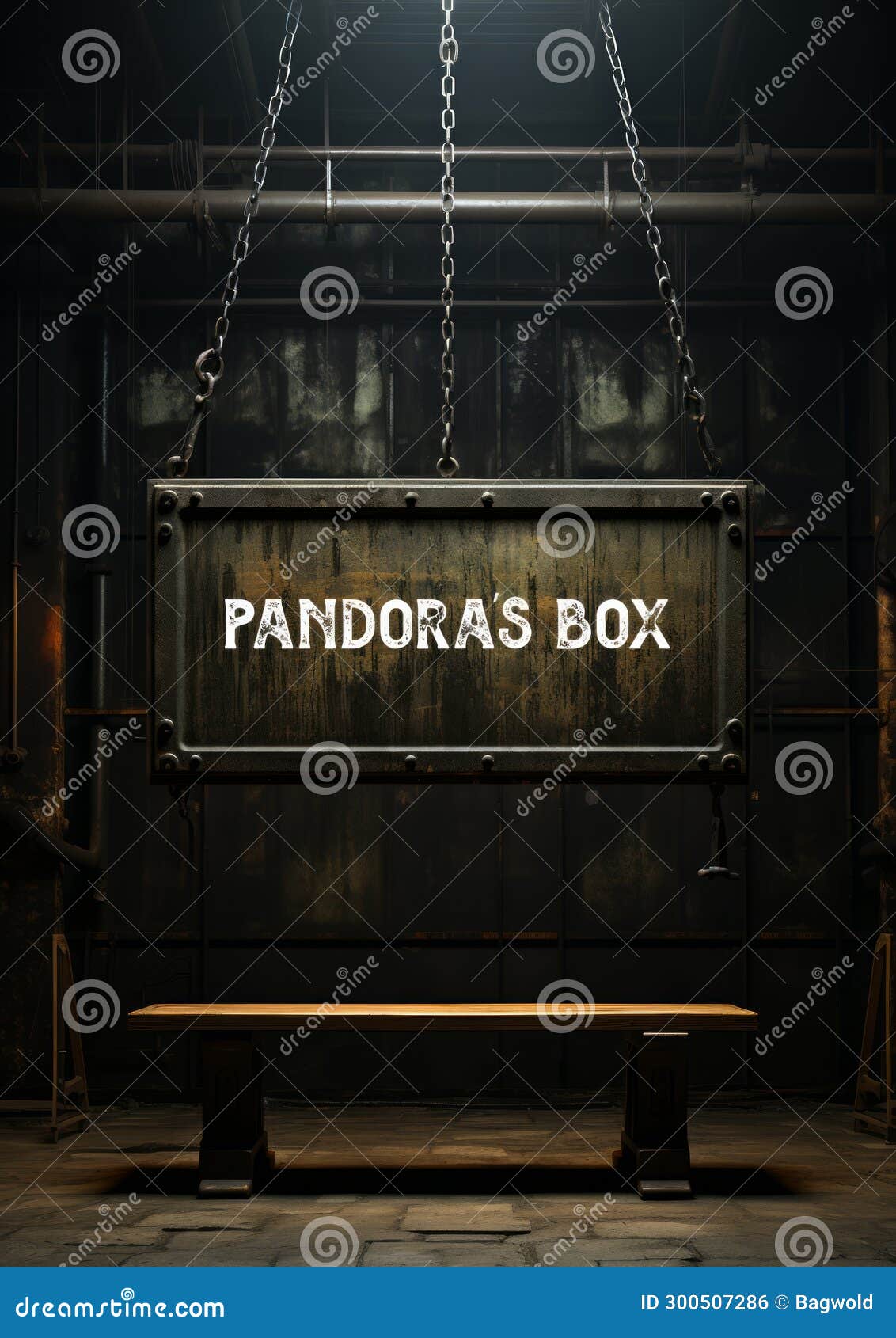 Pandoras Box Concept Illustration Stock Photo - Image of wood, glow ...