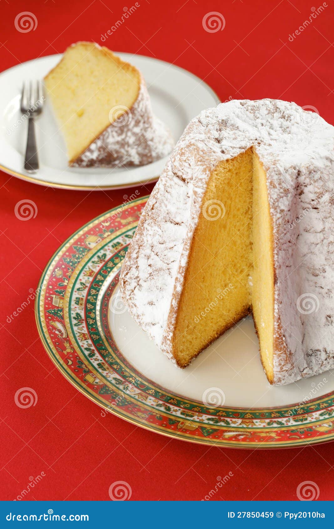 Pandoro stock image. Image of close, sprinkled, food - 27850459