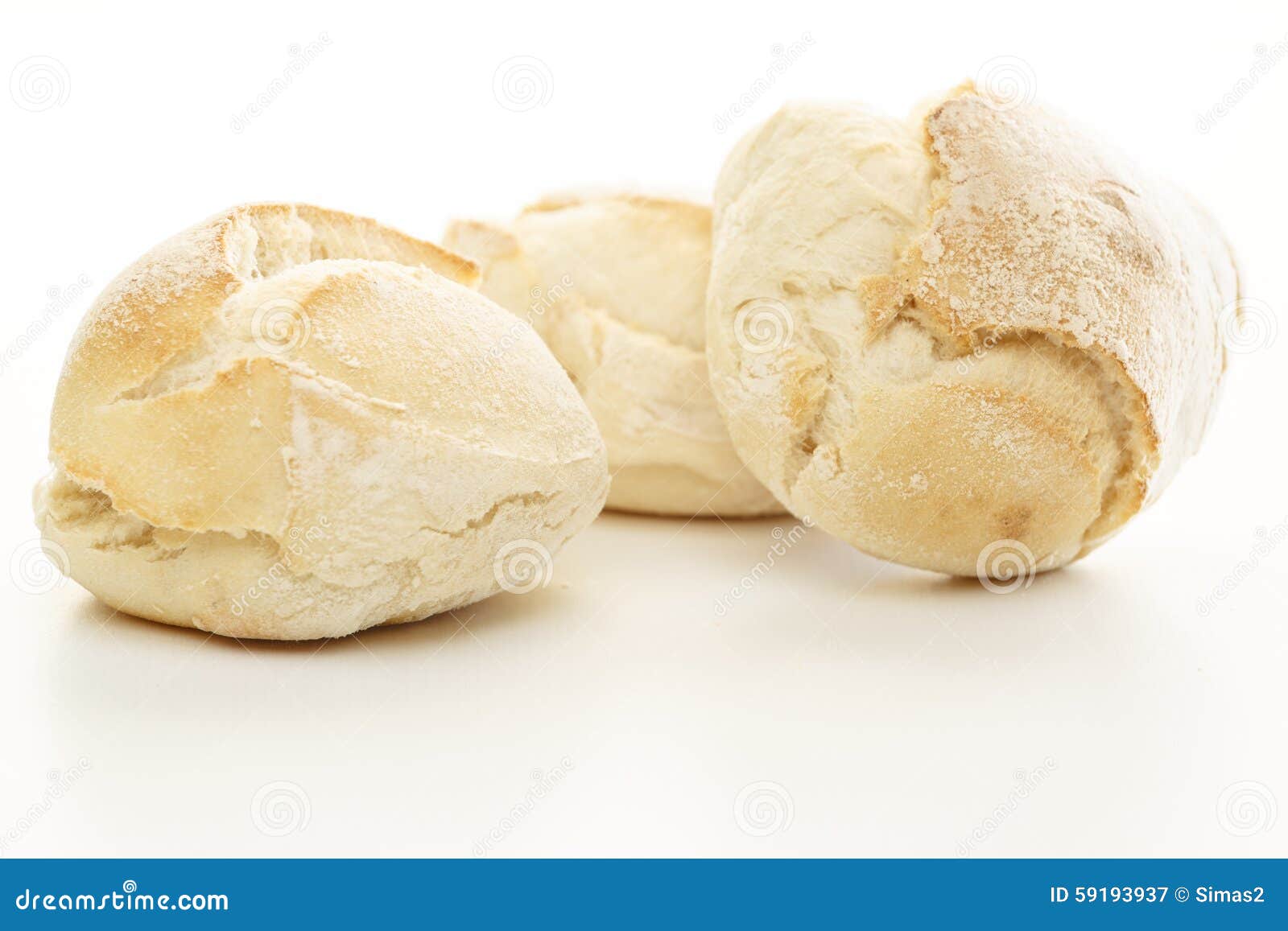Pane fresco sopra bianco immagine stock. Immagine di forno - 59193937