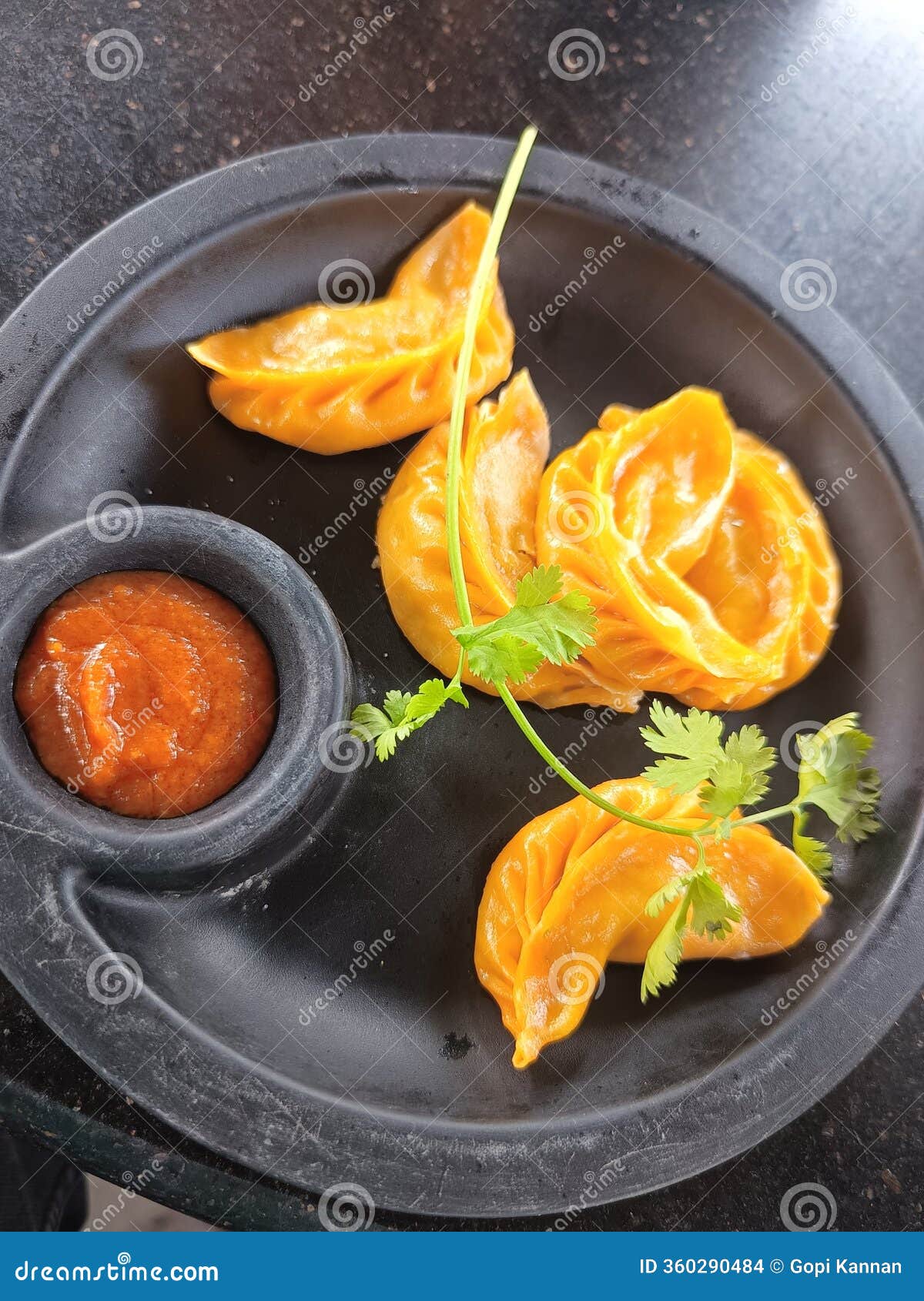 Paneer momos stock photo. Image of chas, momos, tomato - 360290484