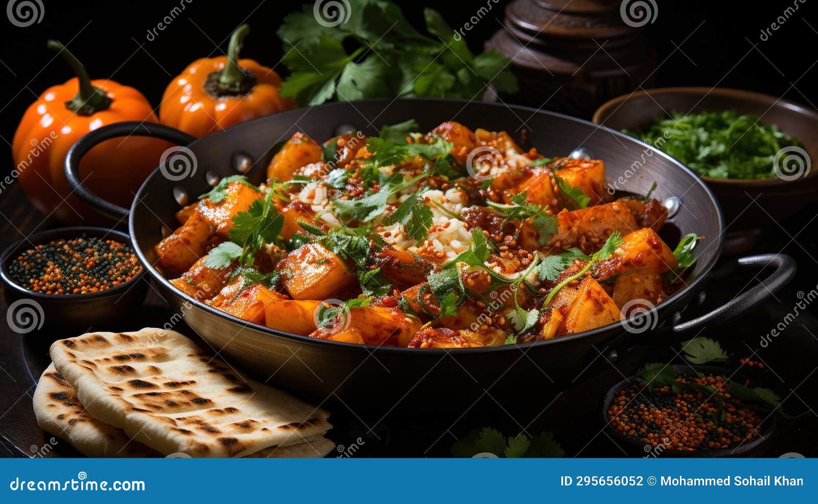 Veg Sabji On Black Bowl Top View Isolated On White Background ...