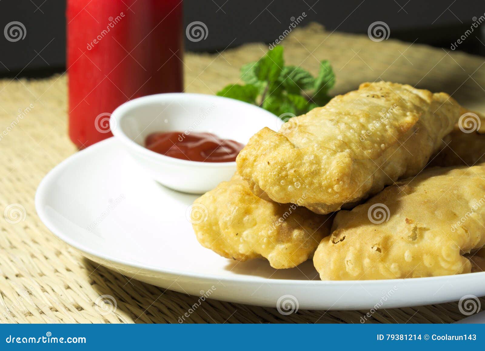 Paneer Spring Rolls stock photo. Image of vegetarian - 79381214