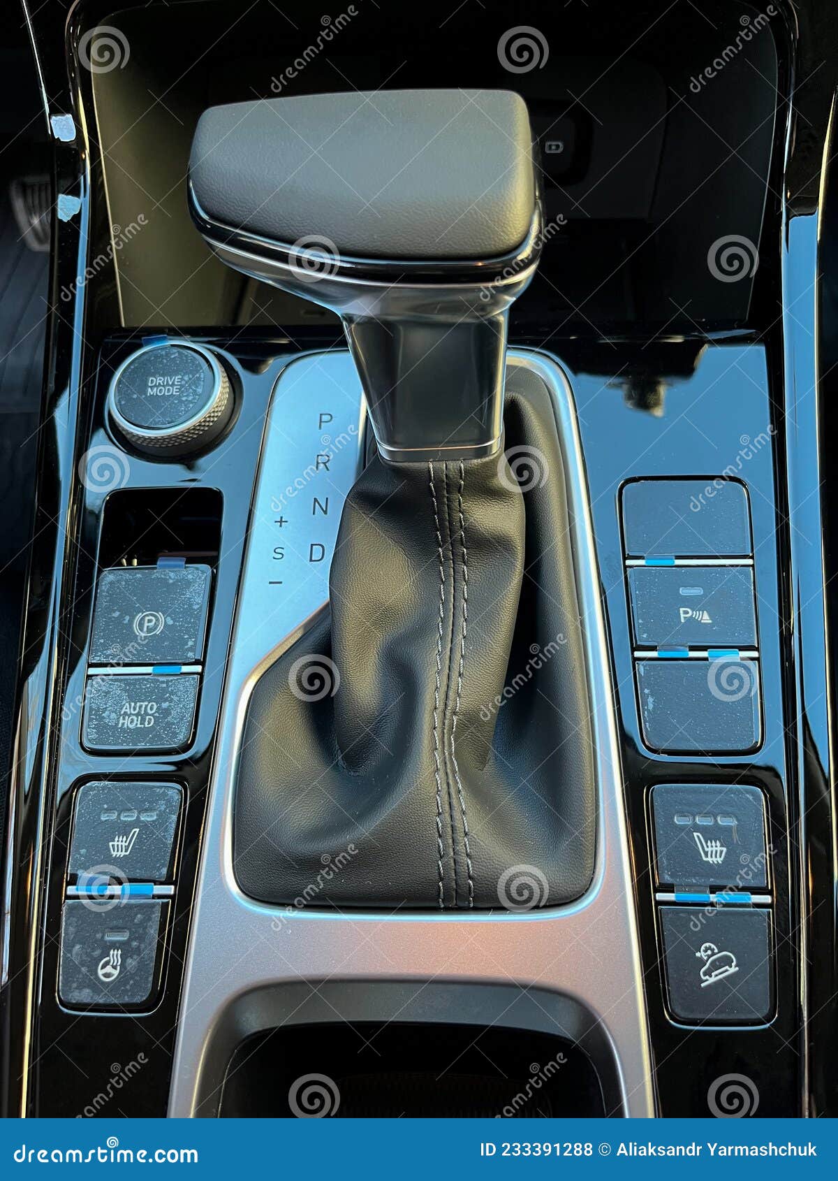 Panel with Automatic Transmission of the Car Stock Photo - Image of ...