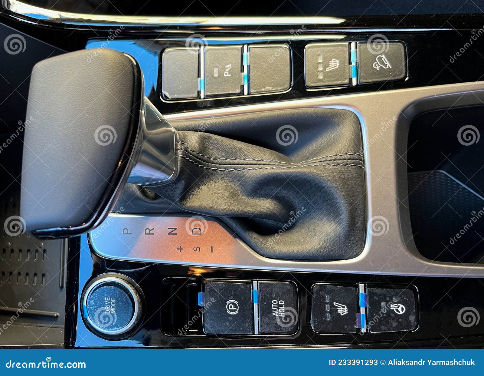 Panel with Automatic Transmission of the Car Stock Image - Image of ...