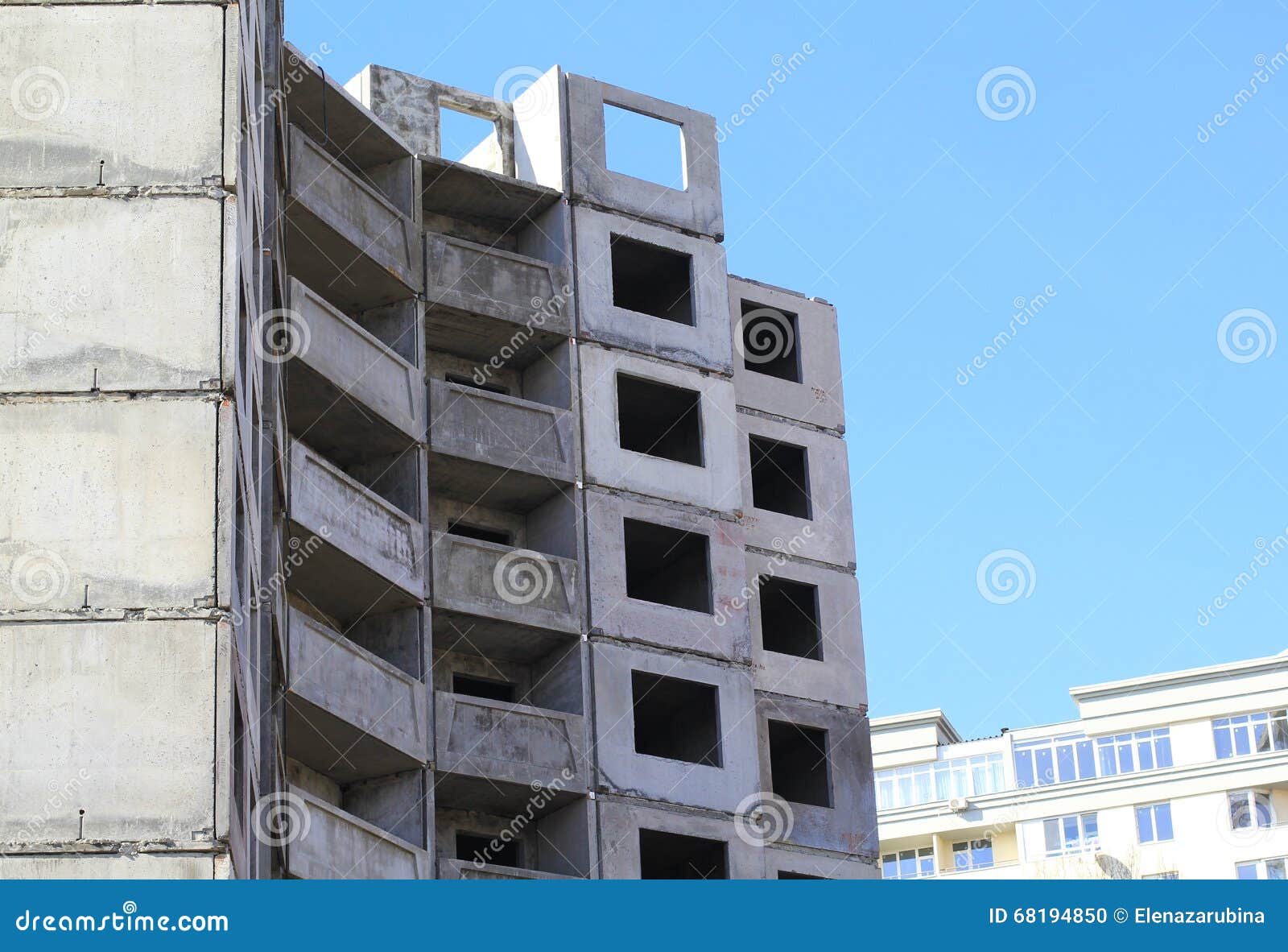 Panel Building Construction Stock Photo - Image of build, city: 68194850