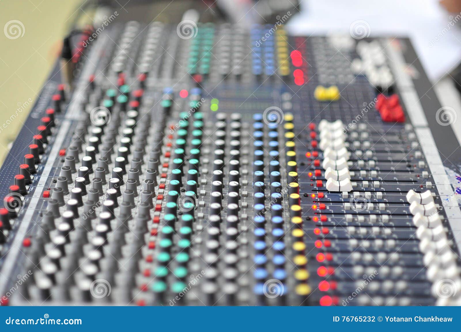 Panel and Button of Music Instrument Stock Photo - Image of equipment ...