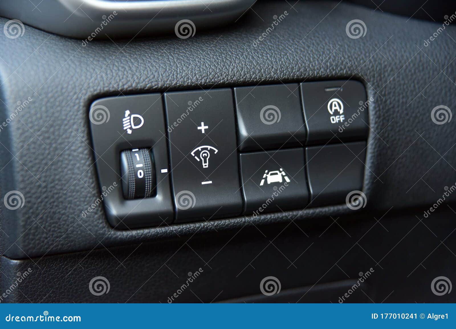 Panel with Buttons on the Control Panel of Car Stock Image - Image of ...
