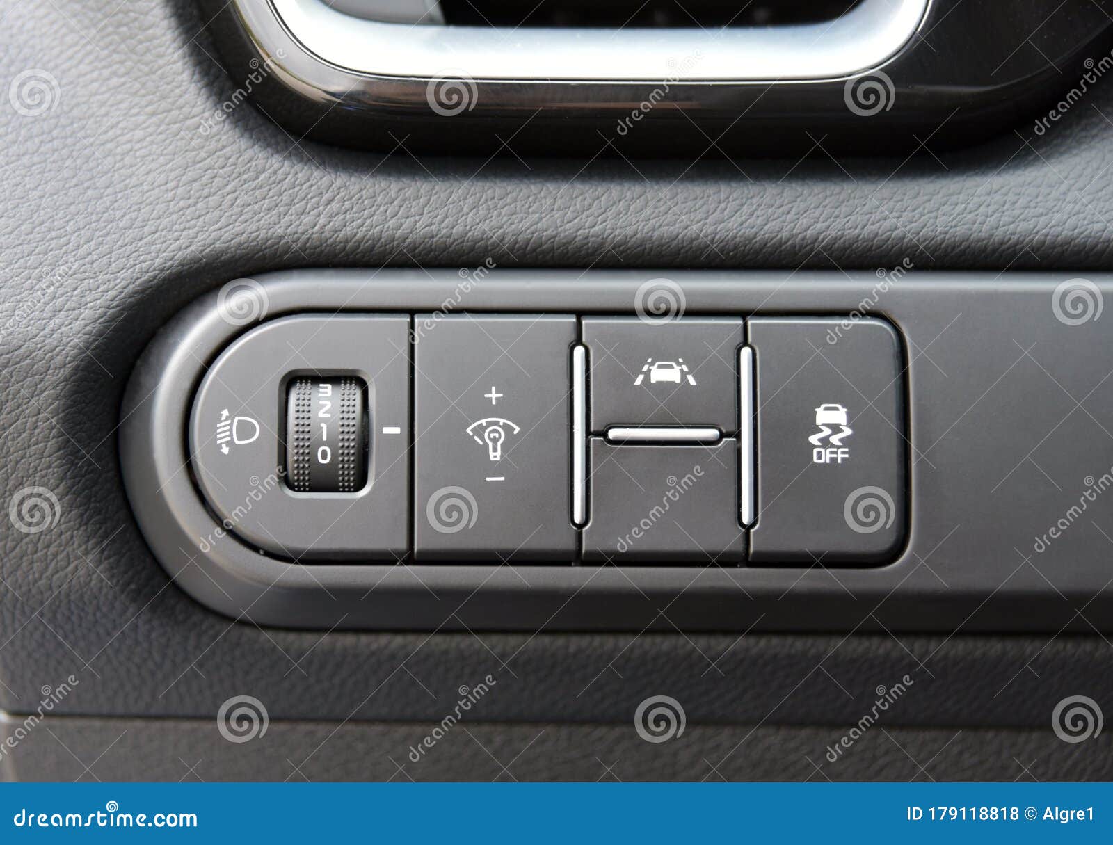 Panel with Buttons on the Control Panel of Car Stock Photo - Image of ...