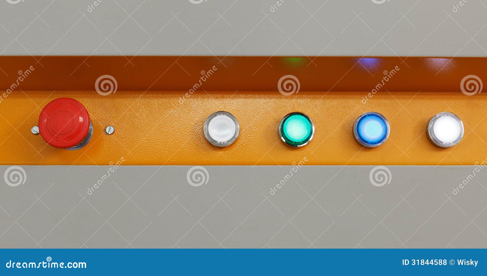Panel of Buttons on Loom, Close-up Stock Photo - Image of closeup ...